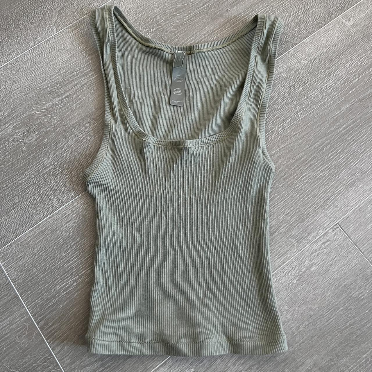SKIMS mineral ribbed tank / vest XXS Fits up to a... - Depop