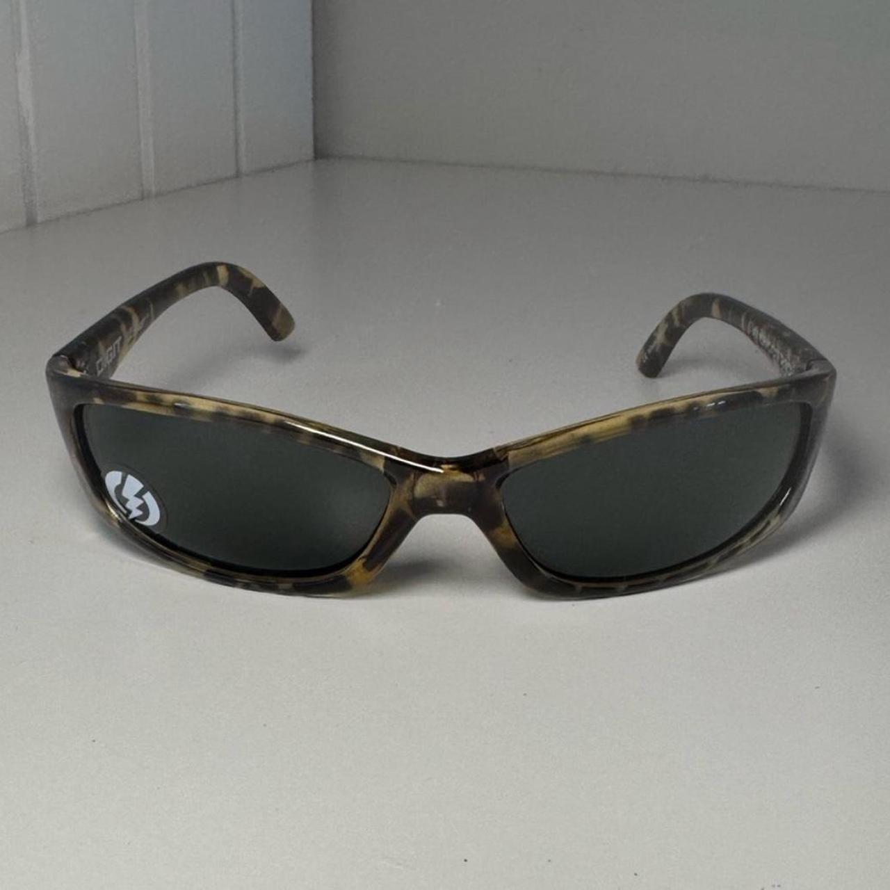 Vintage Electric Kip Arnette black and green/brown... - Depop