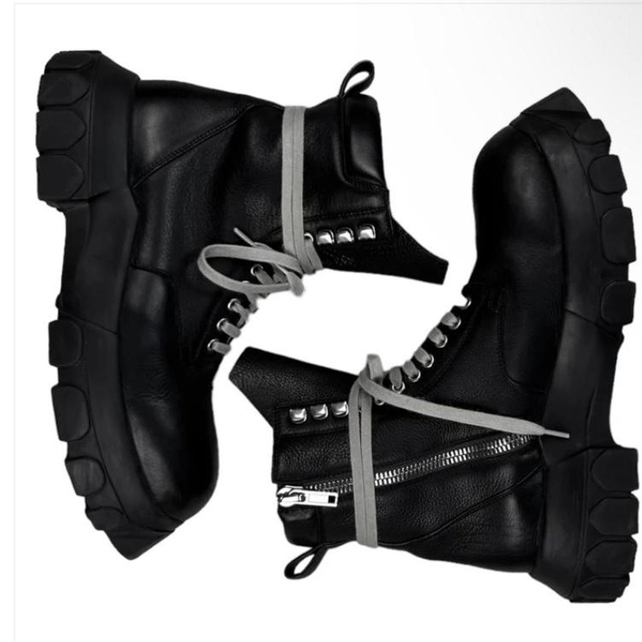 Rick Owens Army Bozo Tractor Boots #goth #punk... | Depop