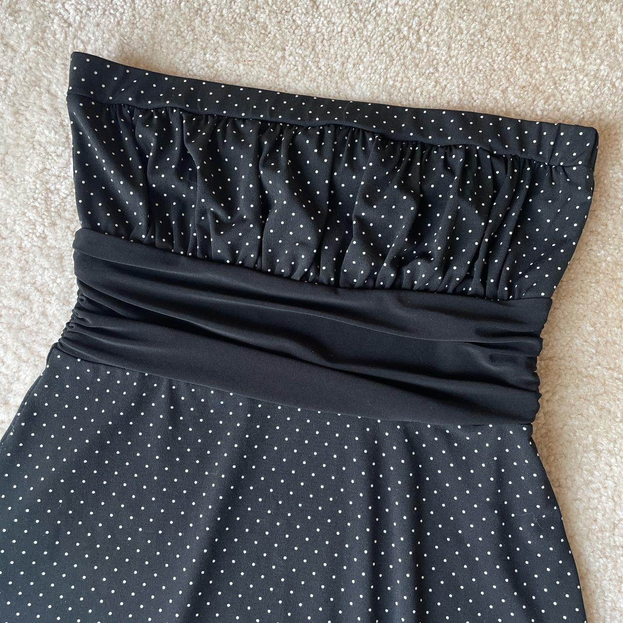 Y2K Slinky Polka Dot Tube Top Very flattering... - Depop