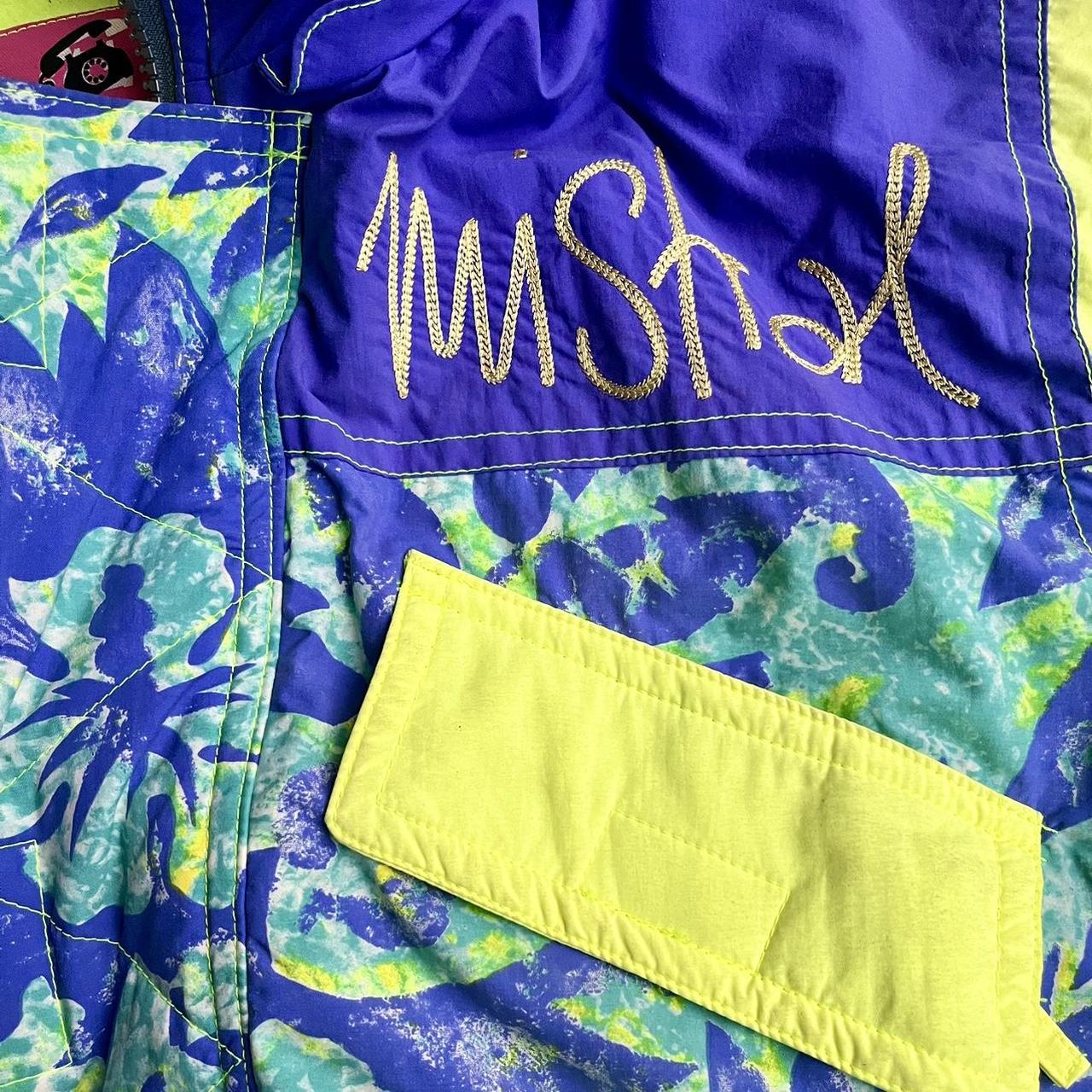 VINTAGE late 80s early 90s Mistral neon ski jacket... - Depop