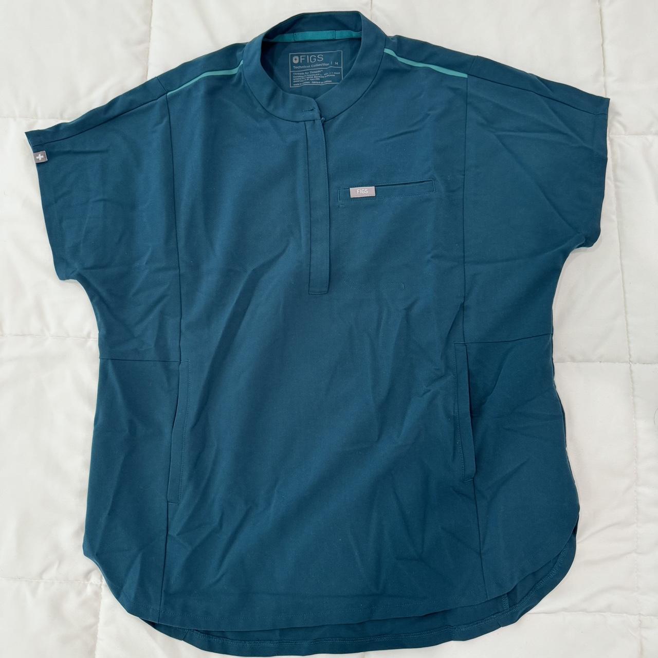 Figs Montex scrub top Caribbean blue. Only worn a... - Depop