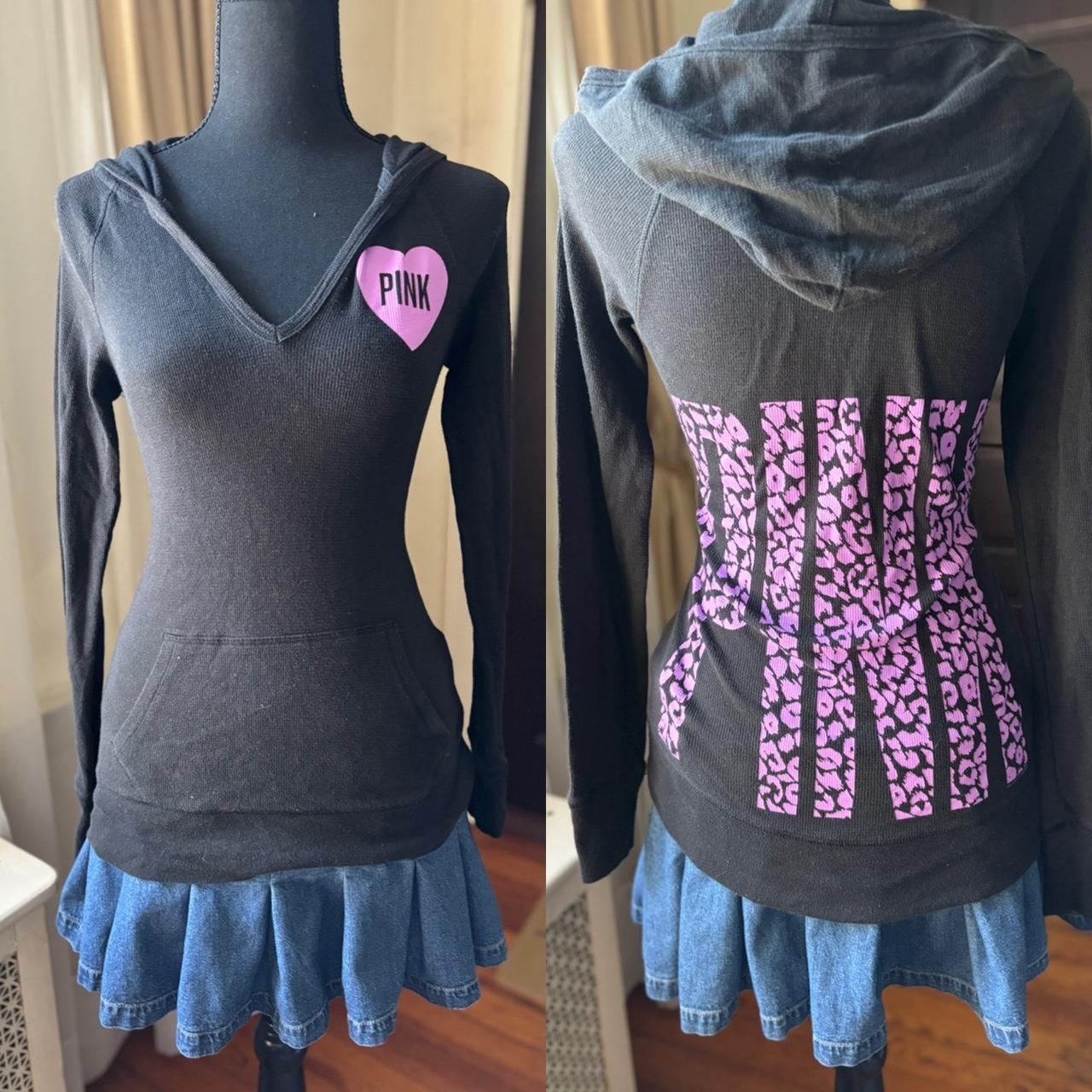 2000s rare victorias secret pink leopard print v cut... | Depop