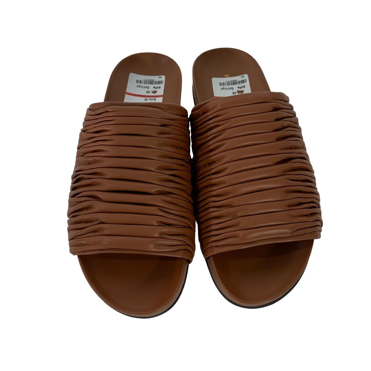 FRAME designer leather sandals Size 8/39 Color... - Depop