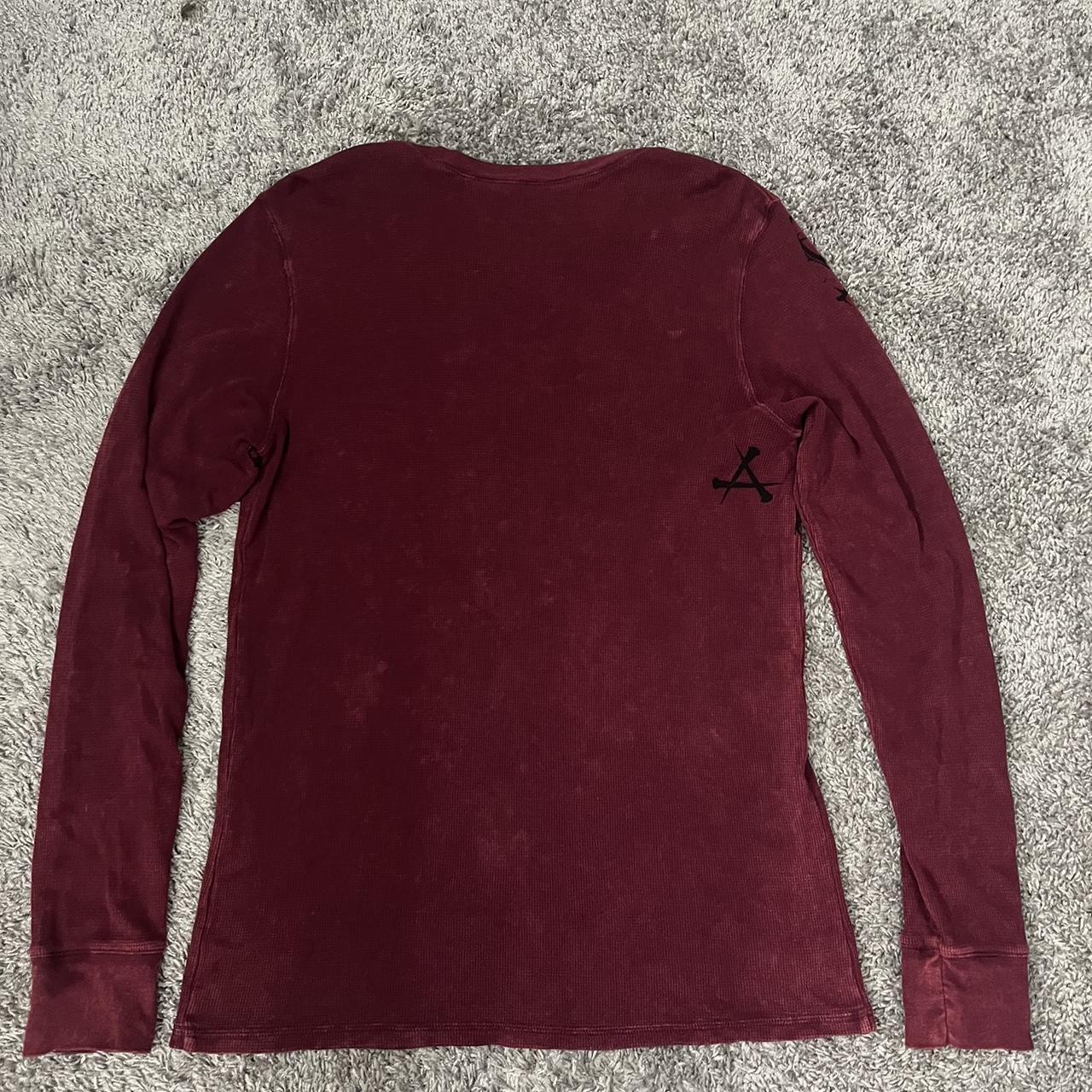 Rare Affliction “Crows” Thermal Size: L FITS LIKE A... - Depop