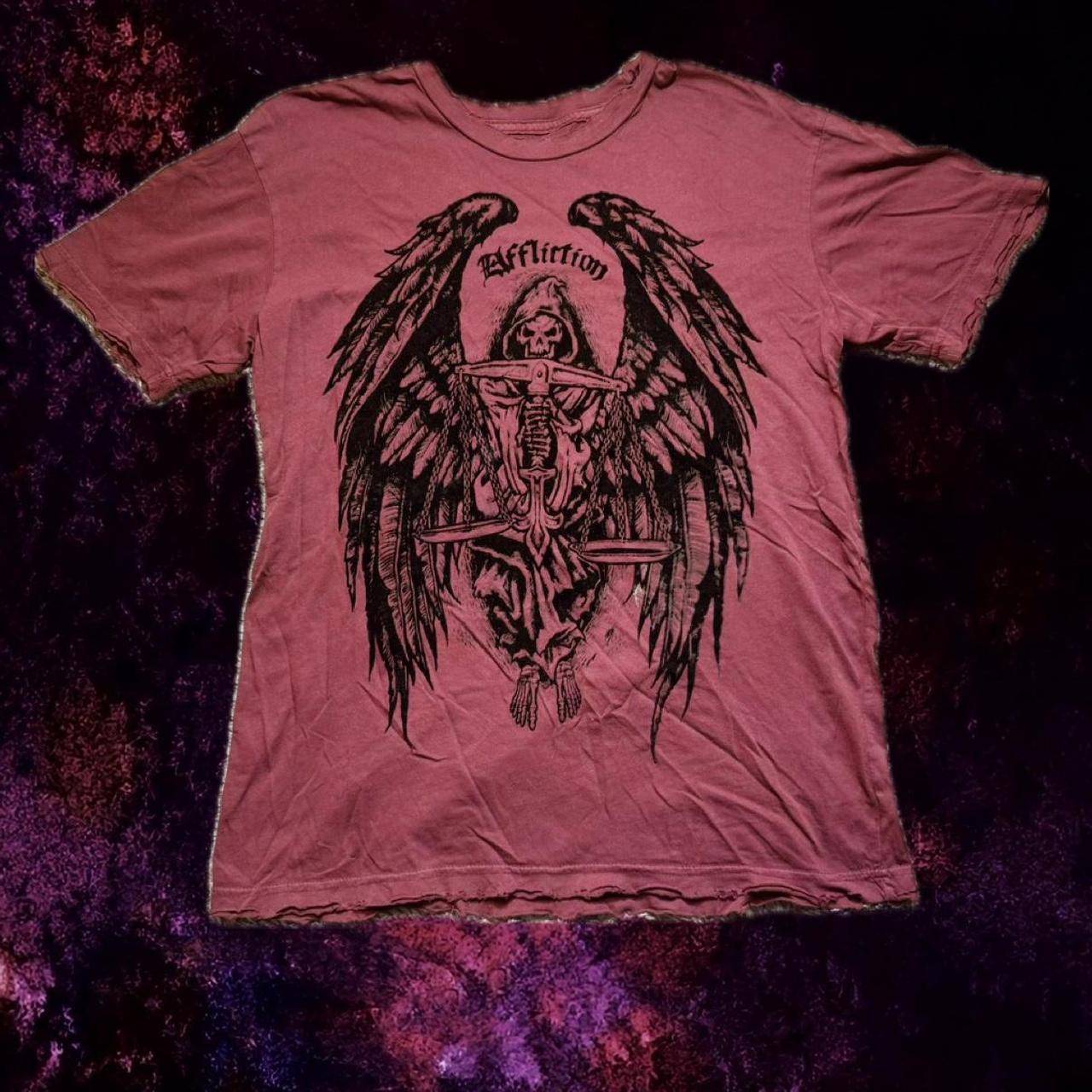 Rare Affliction Shirt Size : M Dm with any questions... - Depop