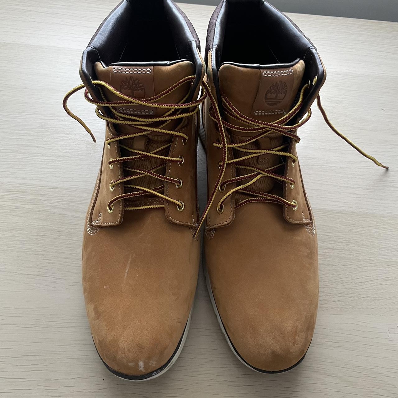 timbs -authentic -brown/tan -light use -fair... - Depop