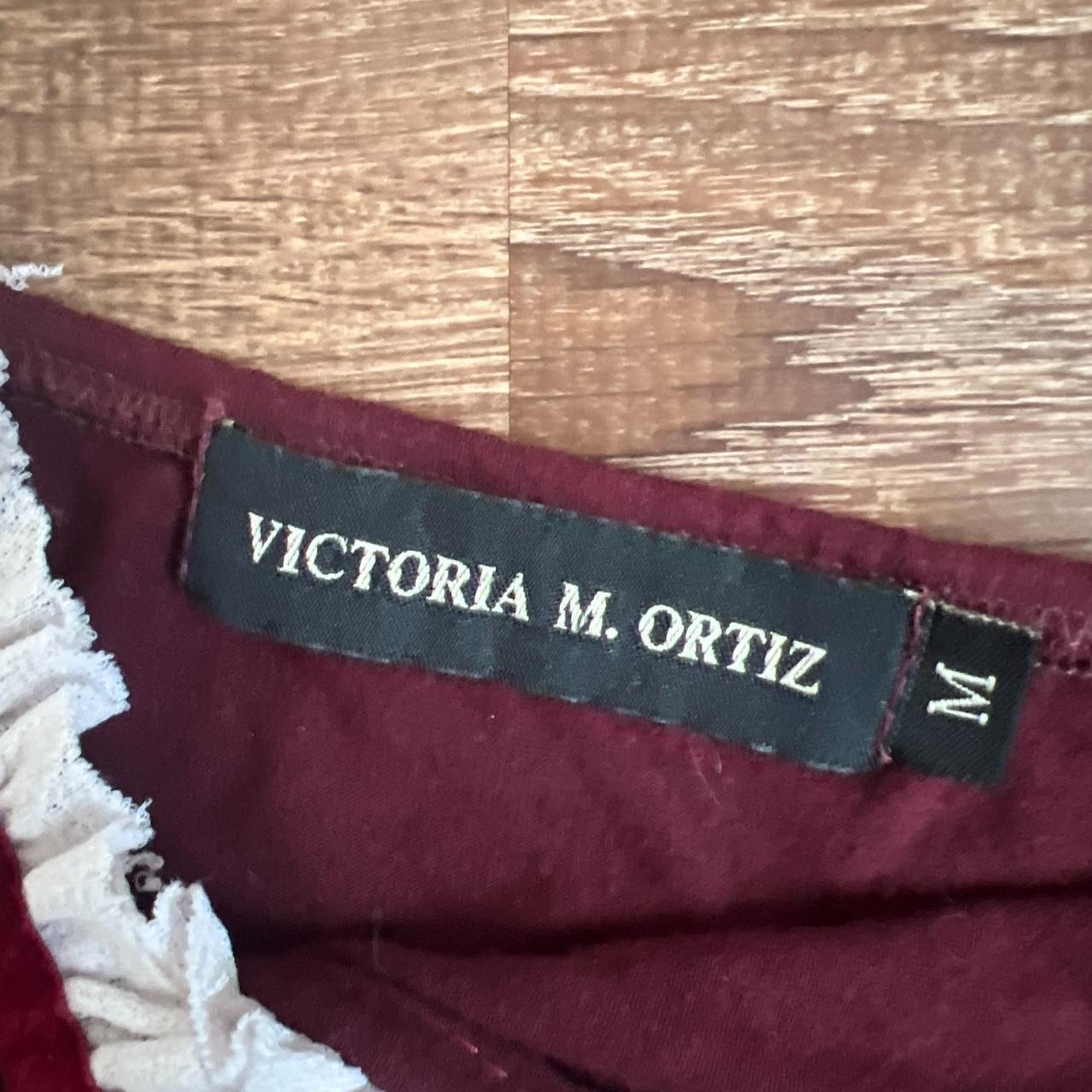 2000s maroon babydoll cami 🍀 has white ruffle... | Depop