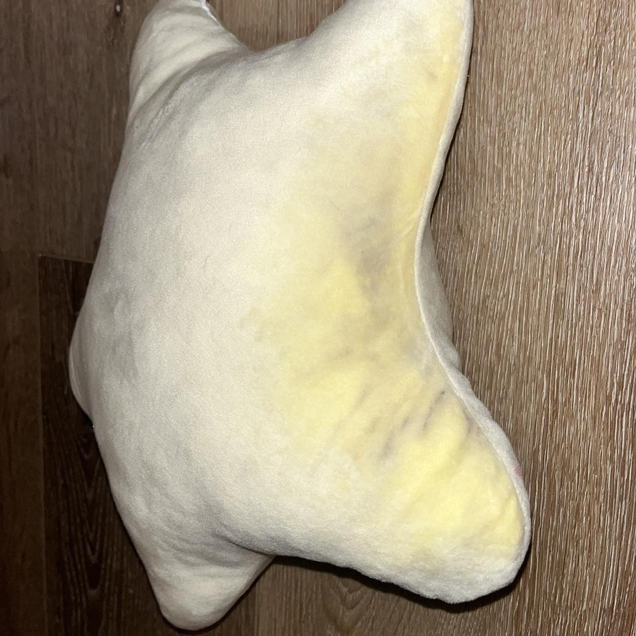 yellow star plush star shaped plush with blush and... - Depop