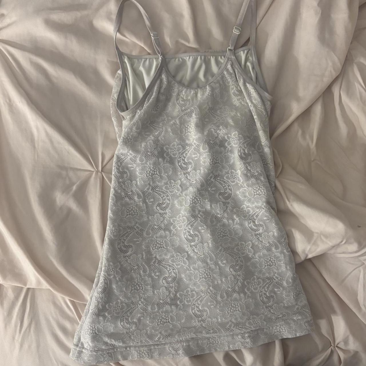 Brand - Flexees Size S/M white lace tank good... - Depop
