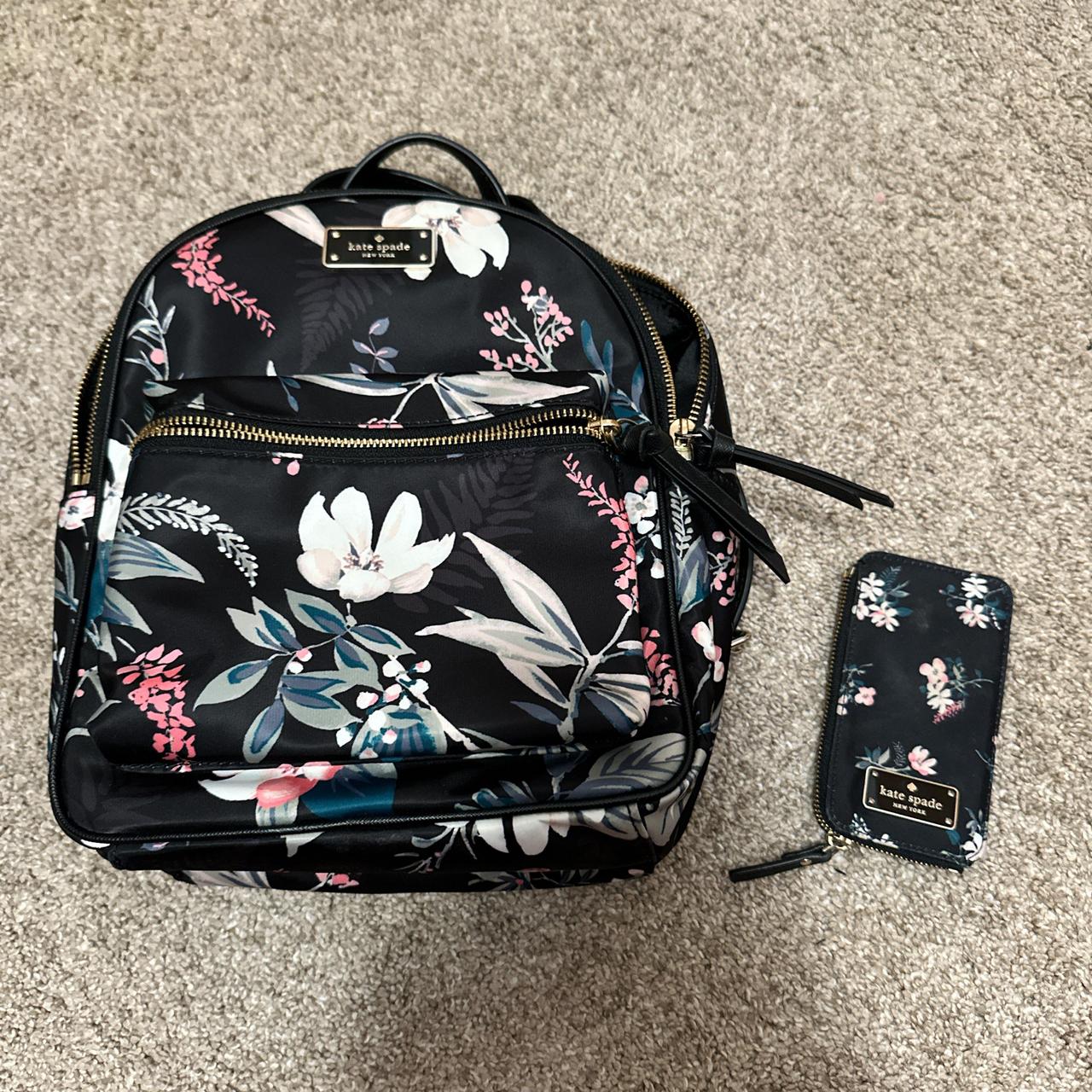 kate spade back pack with matching wallet - Depop