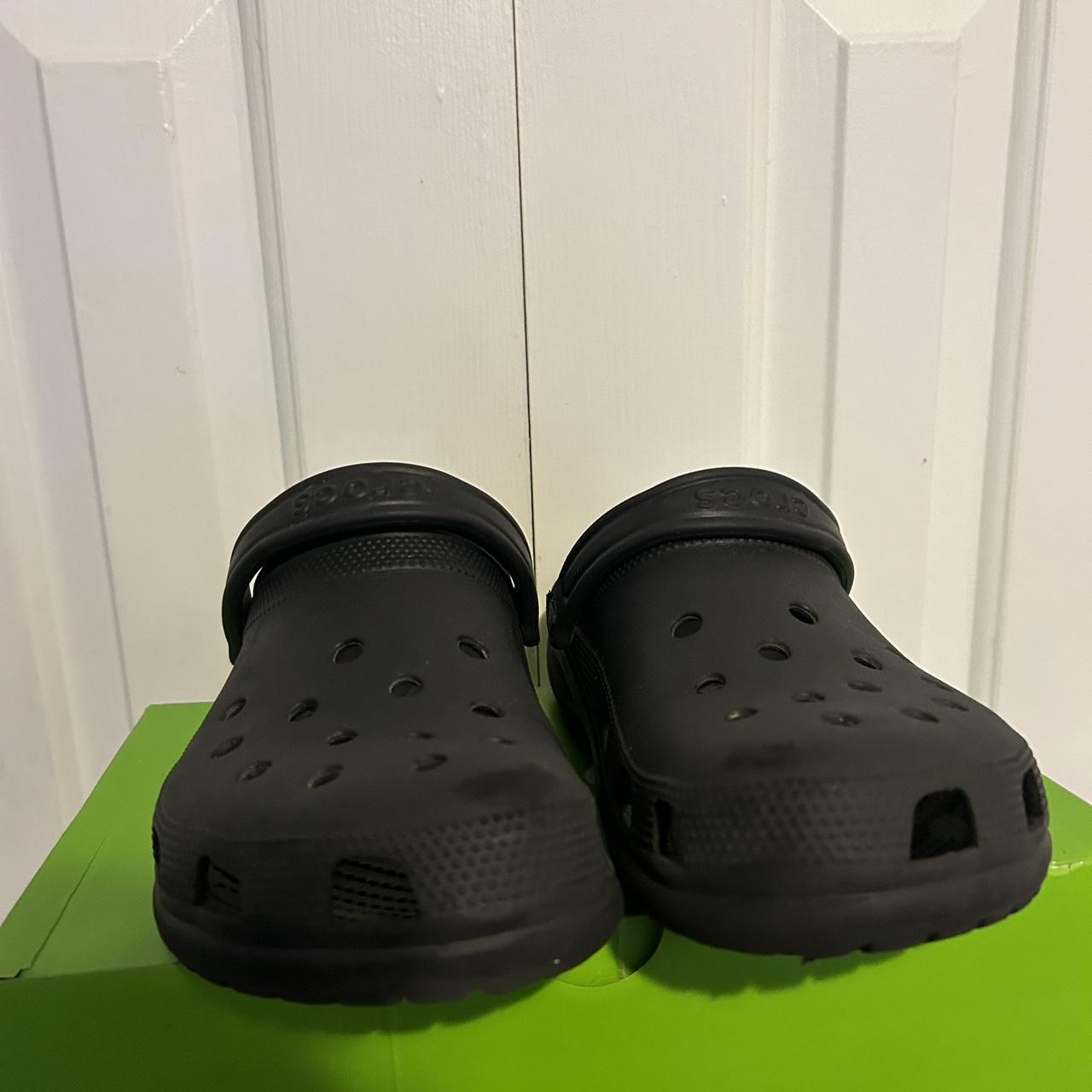 Black Crocs Worn #Crocs - Depop