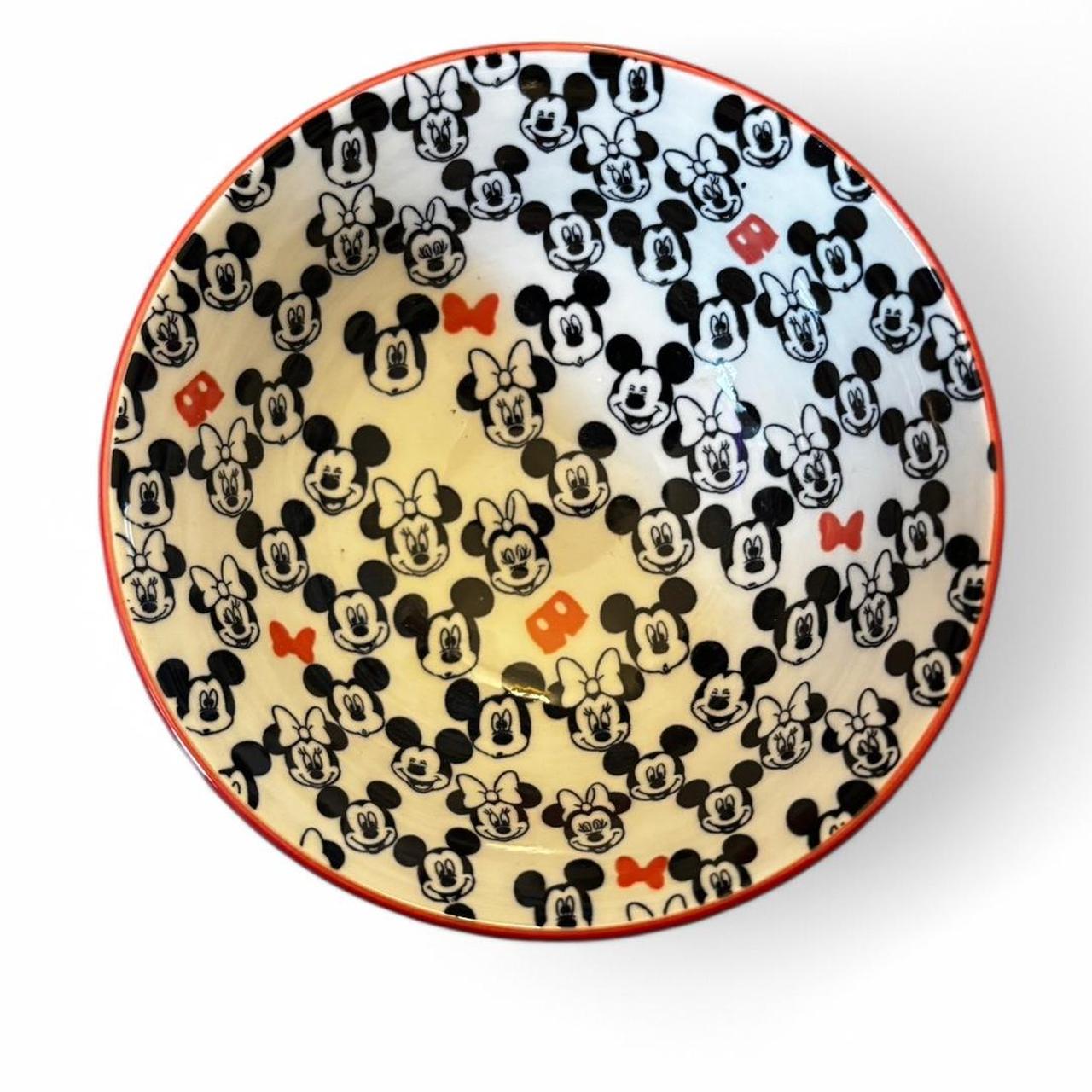 Disney Mickey & Minnie Mouse Tidbit Bowls Ceramic 5”... | Depop