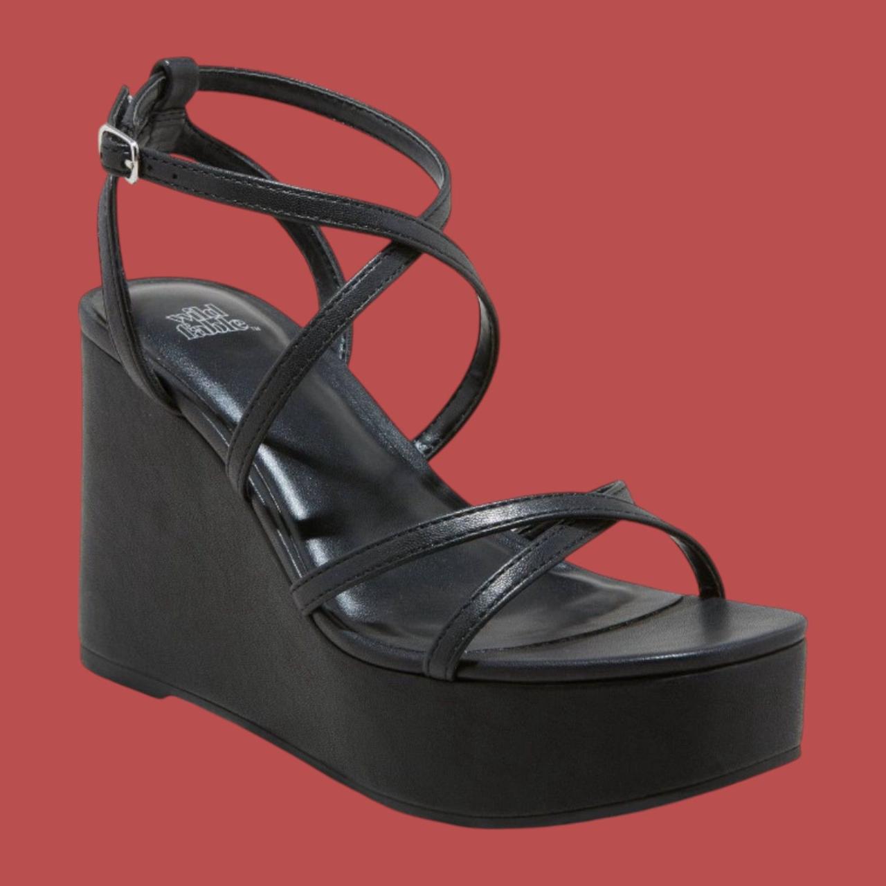 WildFable-Womens Ronnie Strappy Platform Wedge Heels... - Depop