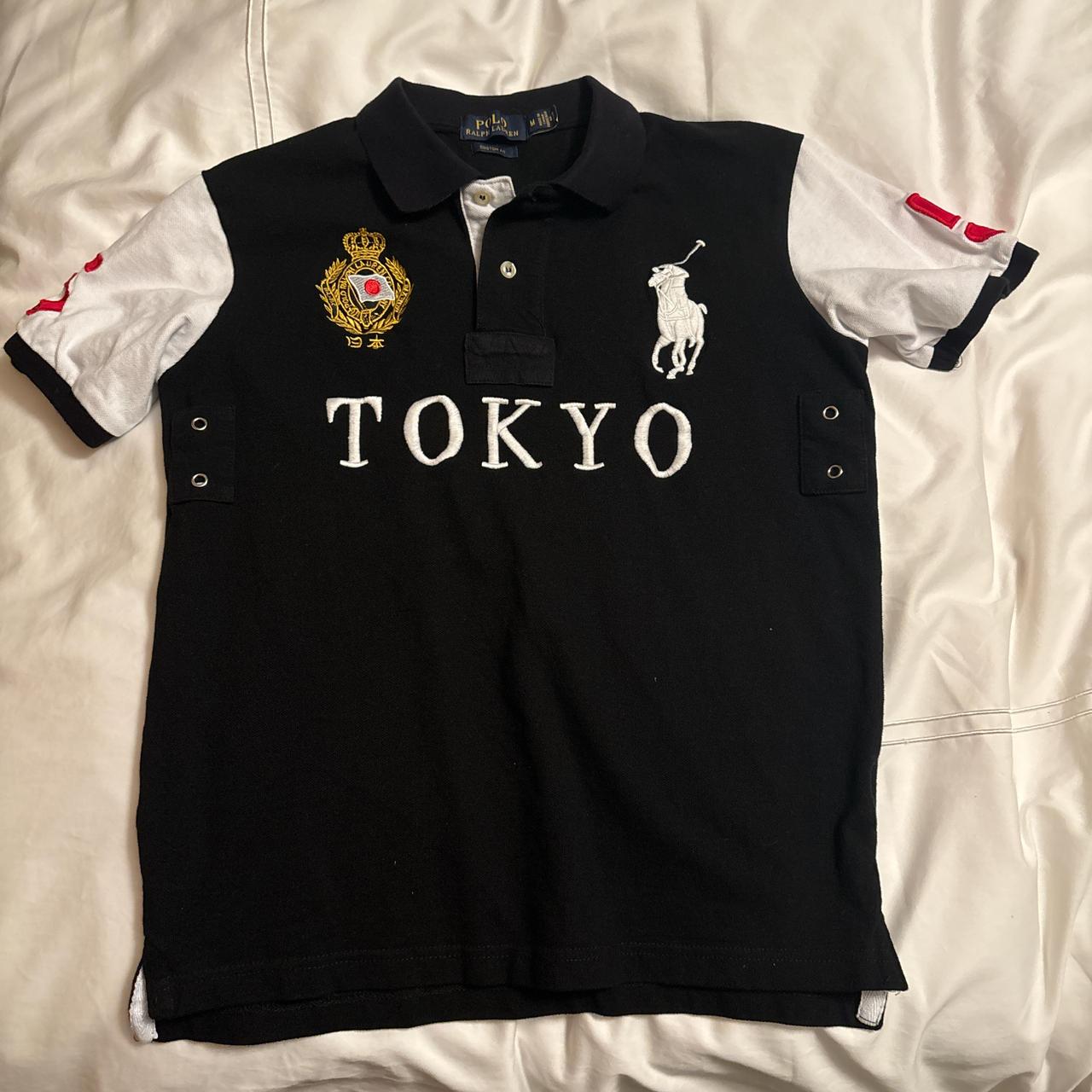 Chief keef Tokyo polo, fitted polo shirt size... - Depop