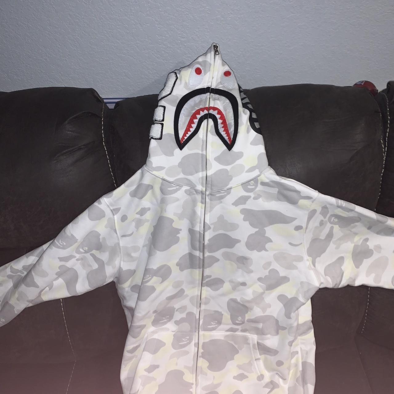 A Bathing Ape White Camo WGM Glow in the dark NEW... - Depop