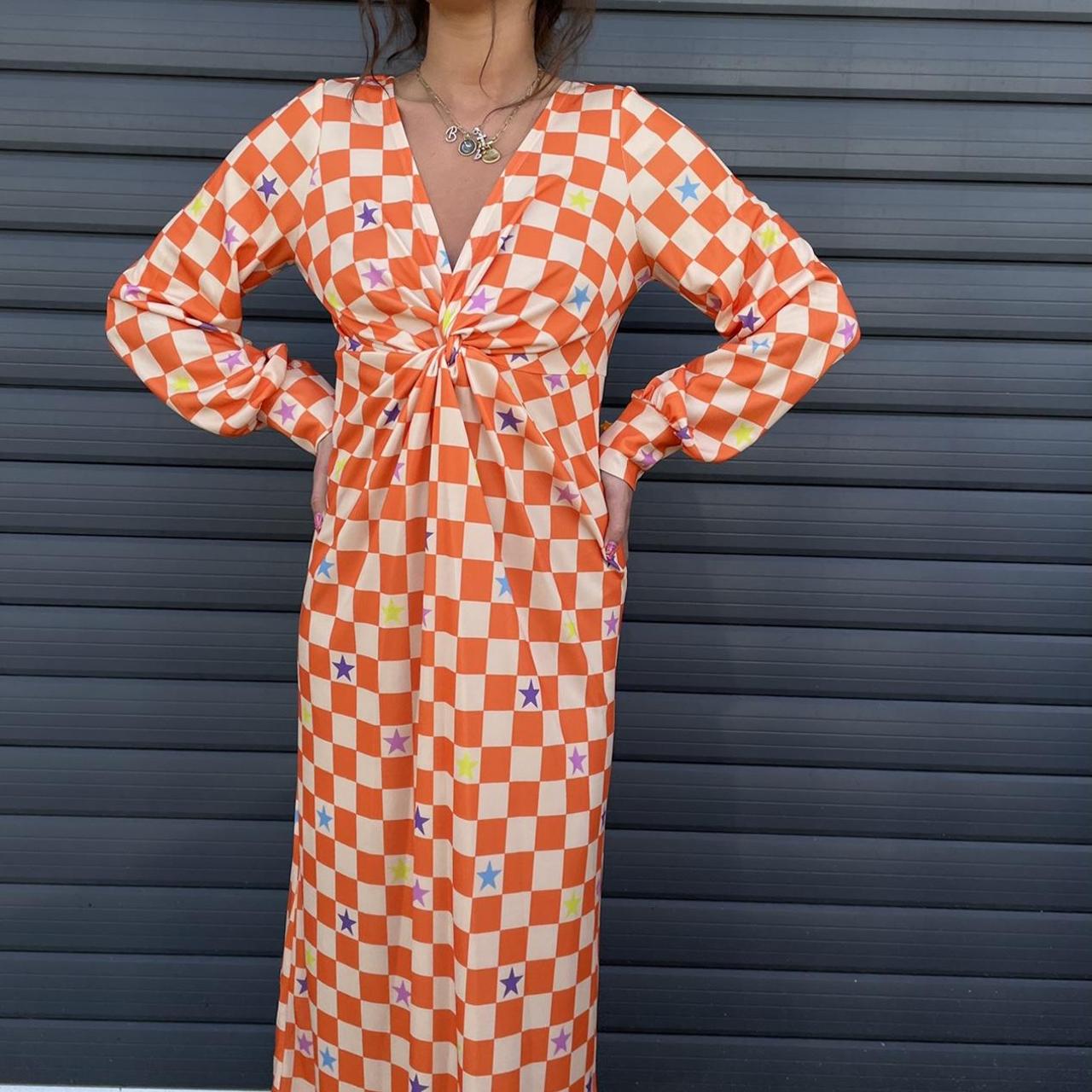 Checkerboard dress NEW NO RETURNS - Depop