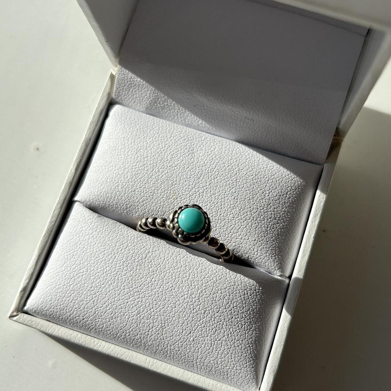 PANDORA Old Style Birthstone Ring DECEMBER BIRTH... - Depop