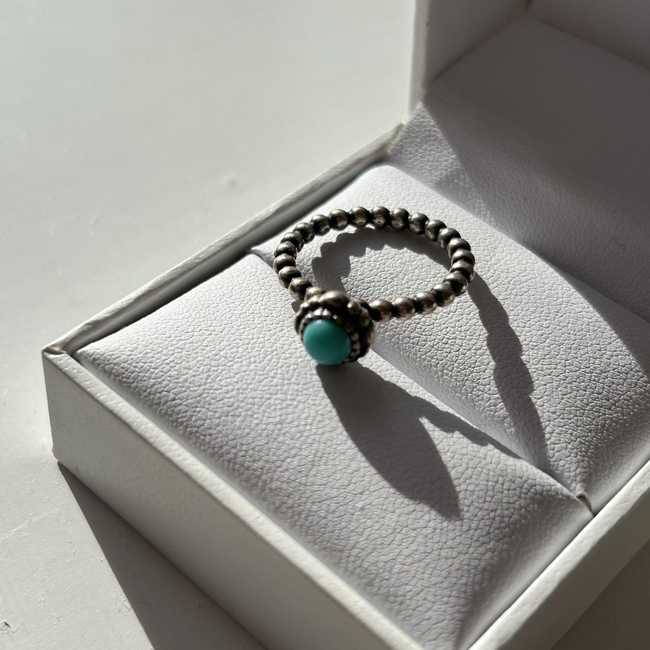 PANDORA Old Style Birthstone Ring DECEMBER BIRTH... - Depop