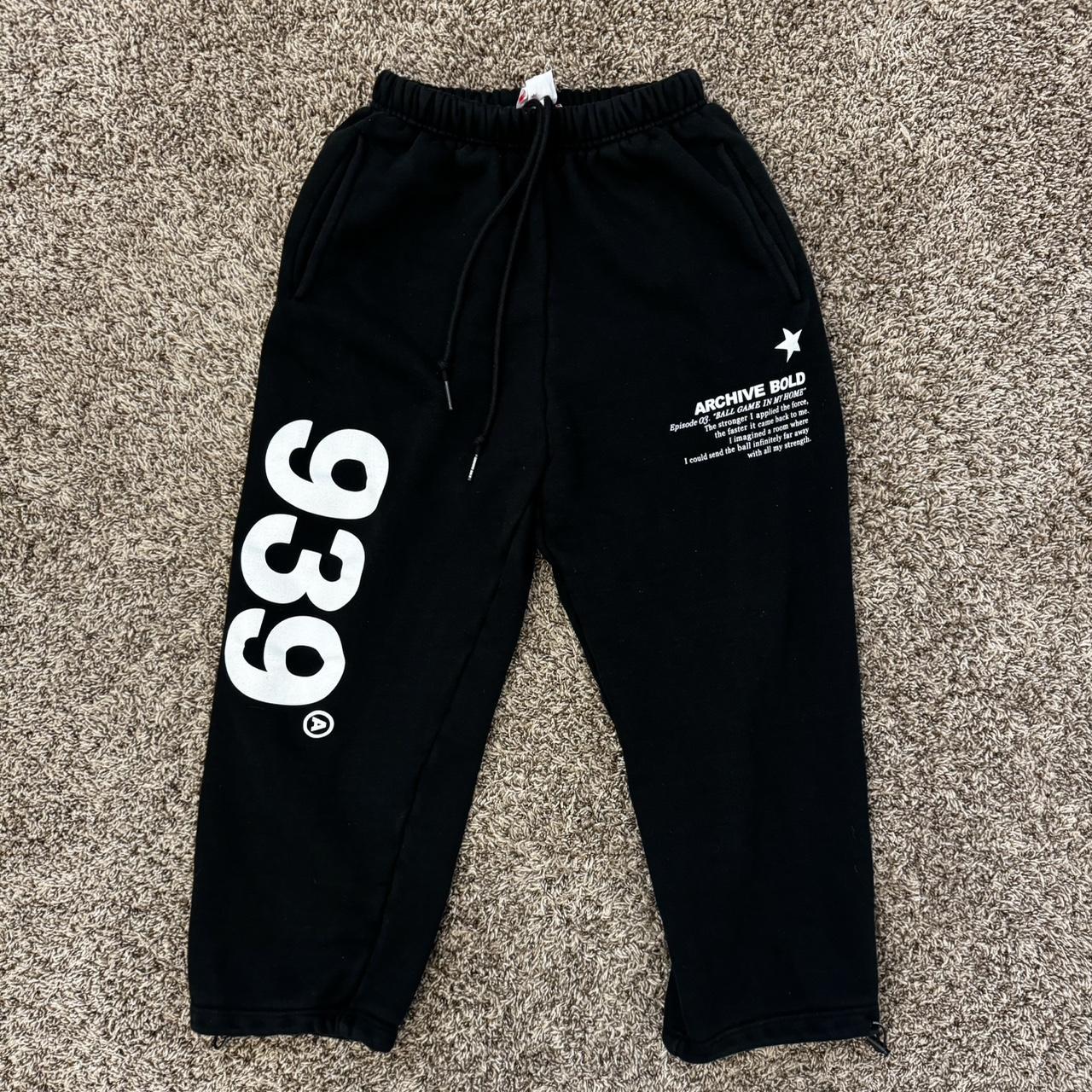 ARCHIVE BOLD 939 LOGO SWEAT PANTS (BLACK) **Firm... - Depop