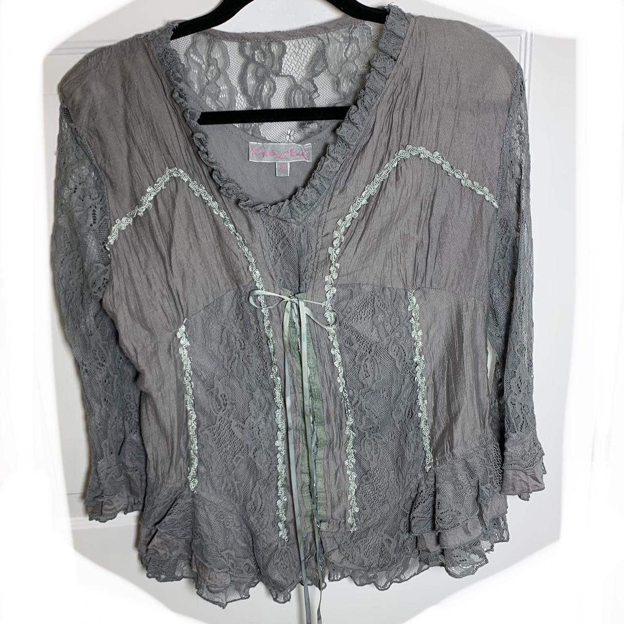 Pretty Angel Boho Lace Blouse Size:... - Depop