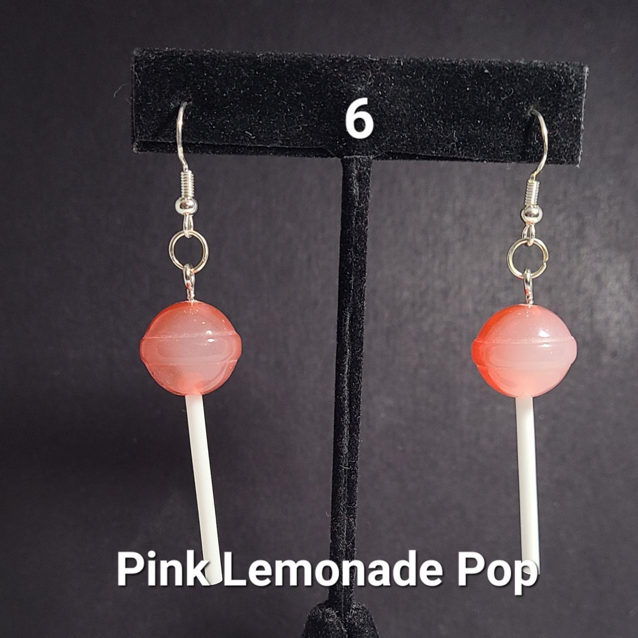Pink Lemonade Pop Earrings. - Depop