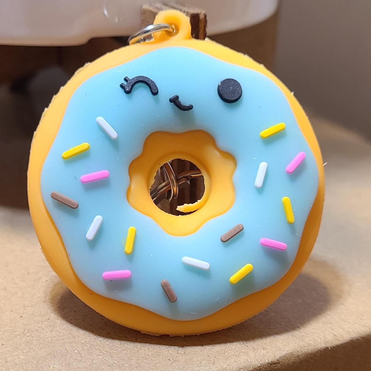 Unbranded Smiley Face Donut w/Sprinkles Keychain... - Depop