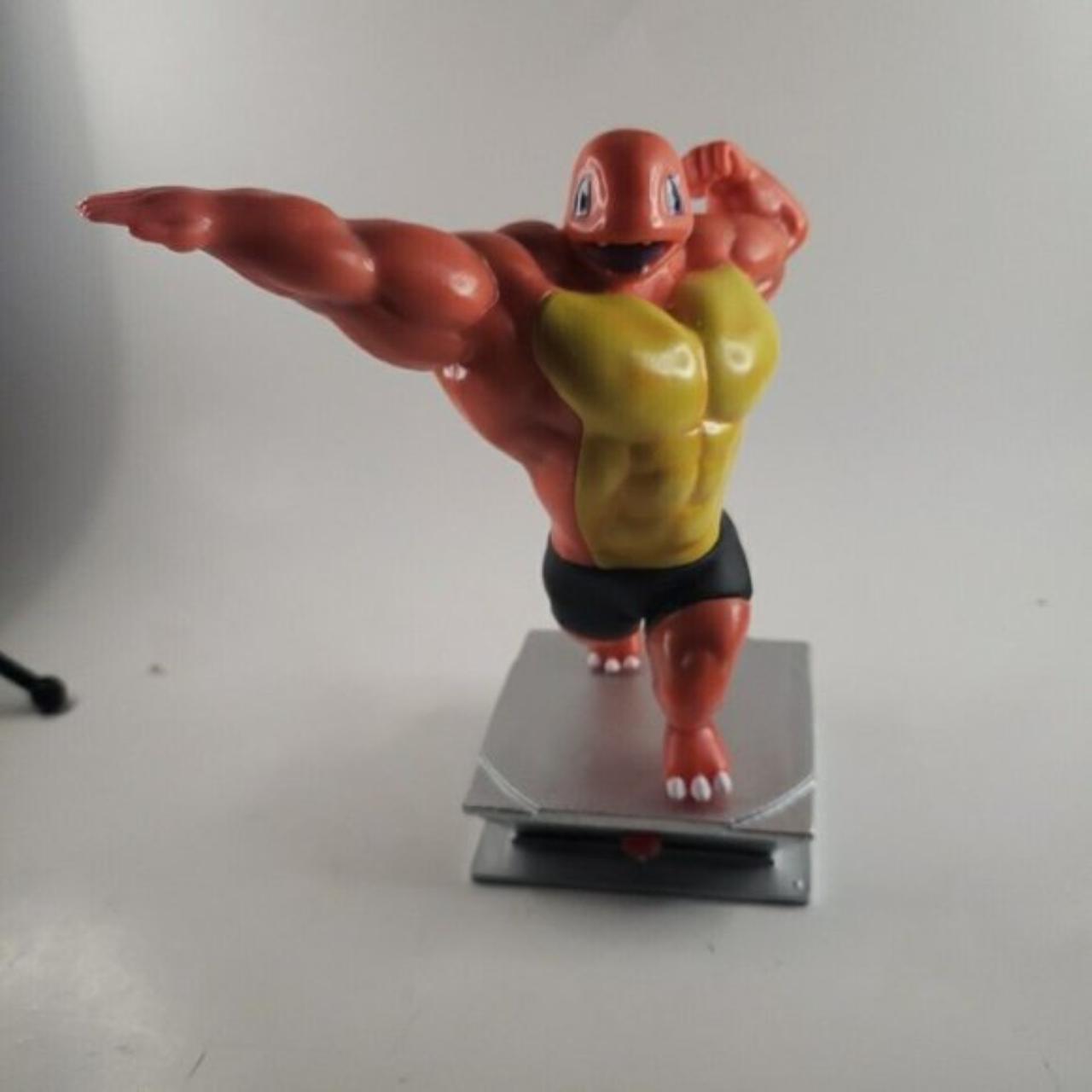 Bodybuilder charmander Pokémon action figure Add... | Depop
