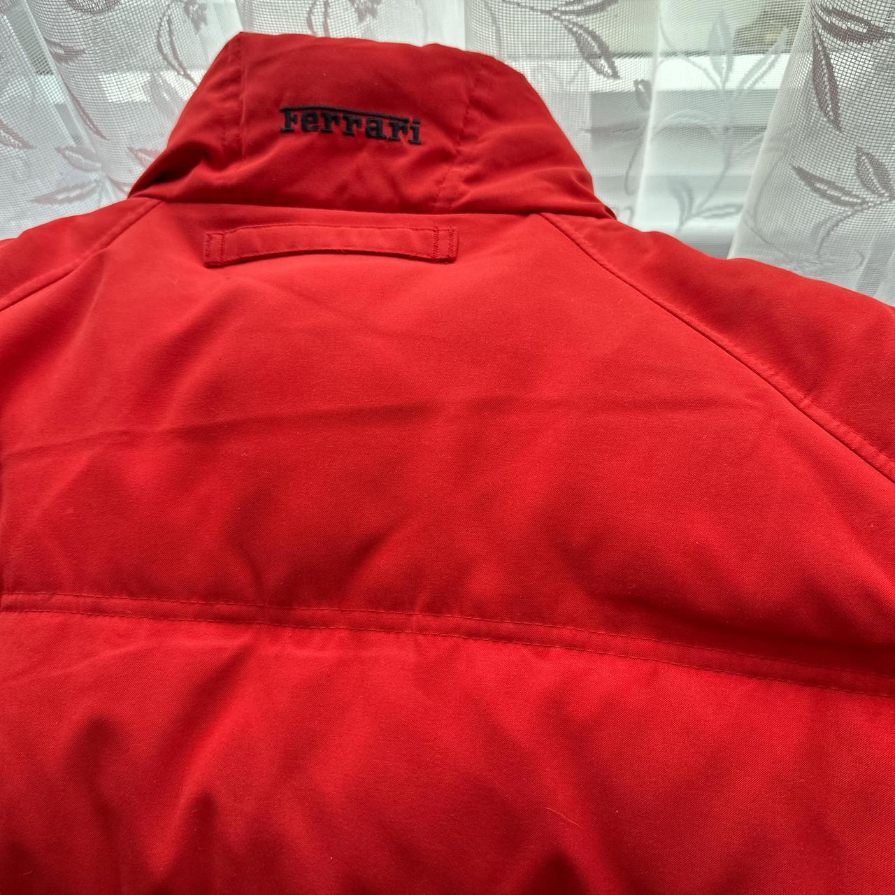 Ferrari genuine red puffer jacket as you can see by... - Depop