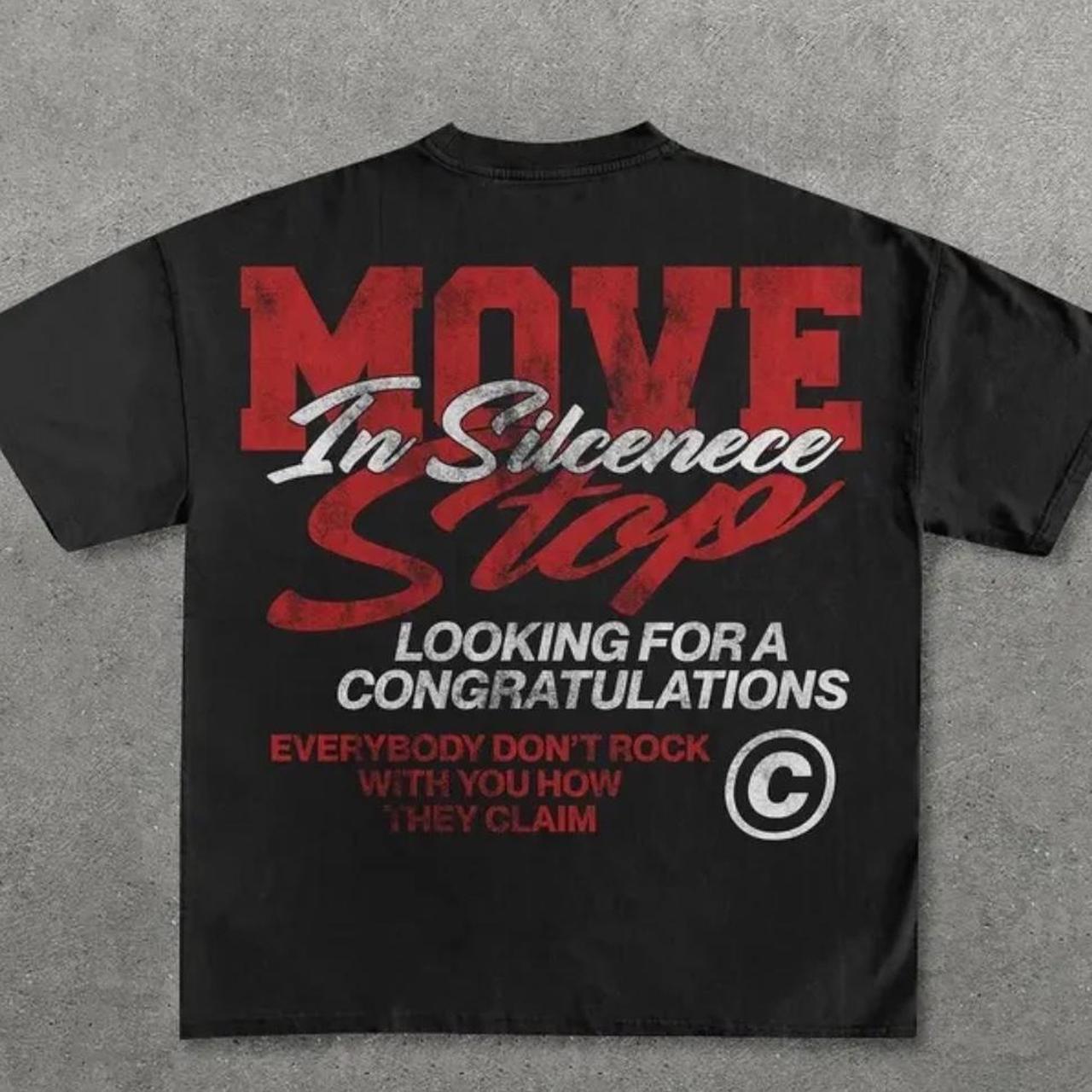 Move in Silence Vintage Graphic Tee #graphic - Depop