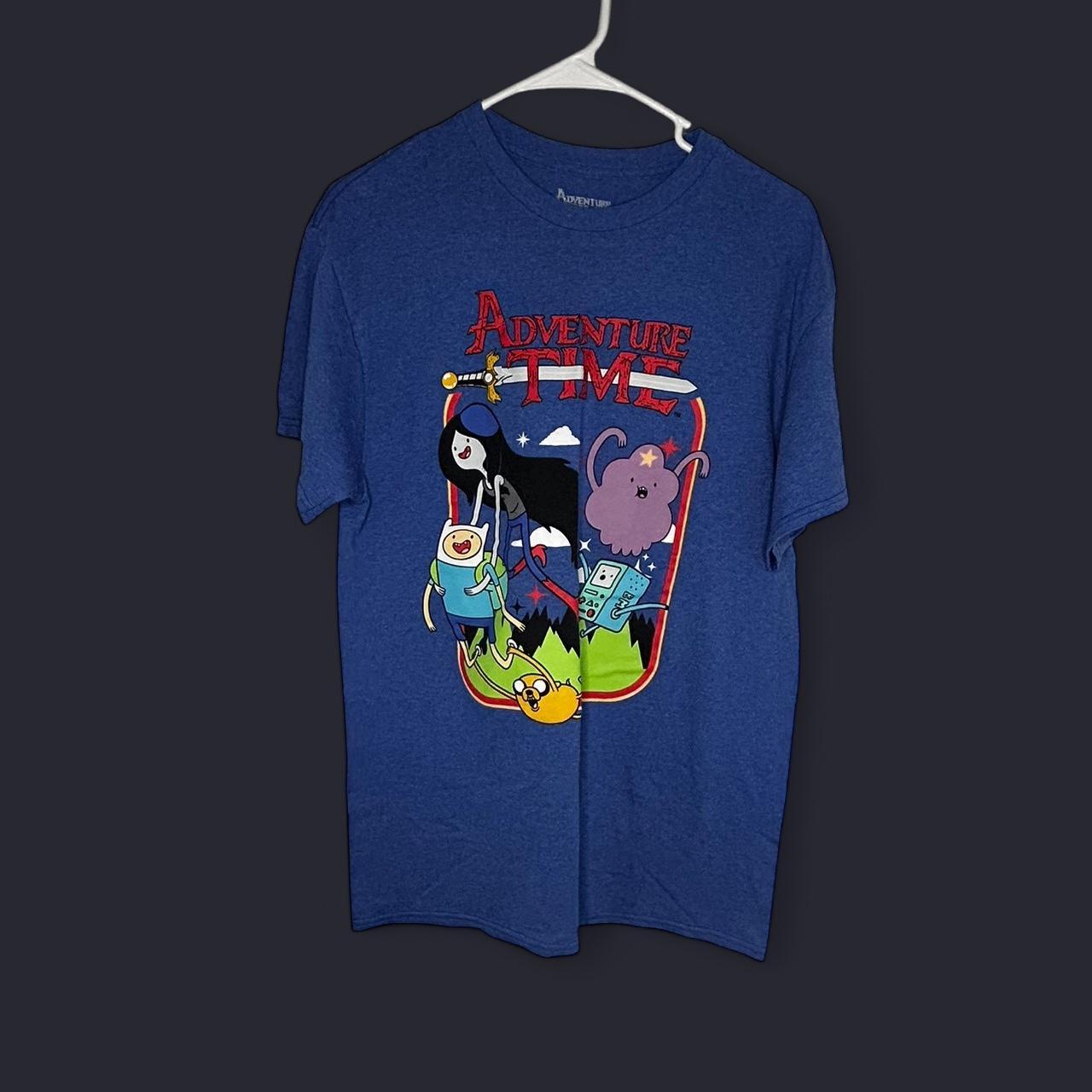 Blue Adventure Time graphic tee #cartoon | Depop