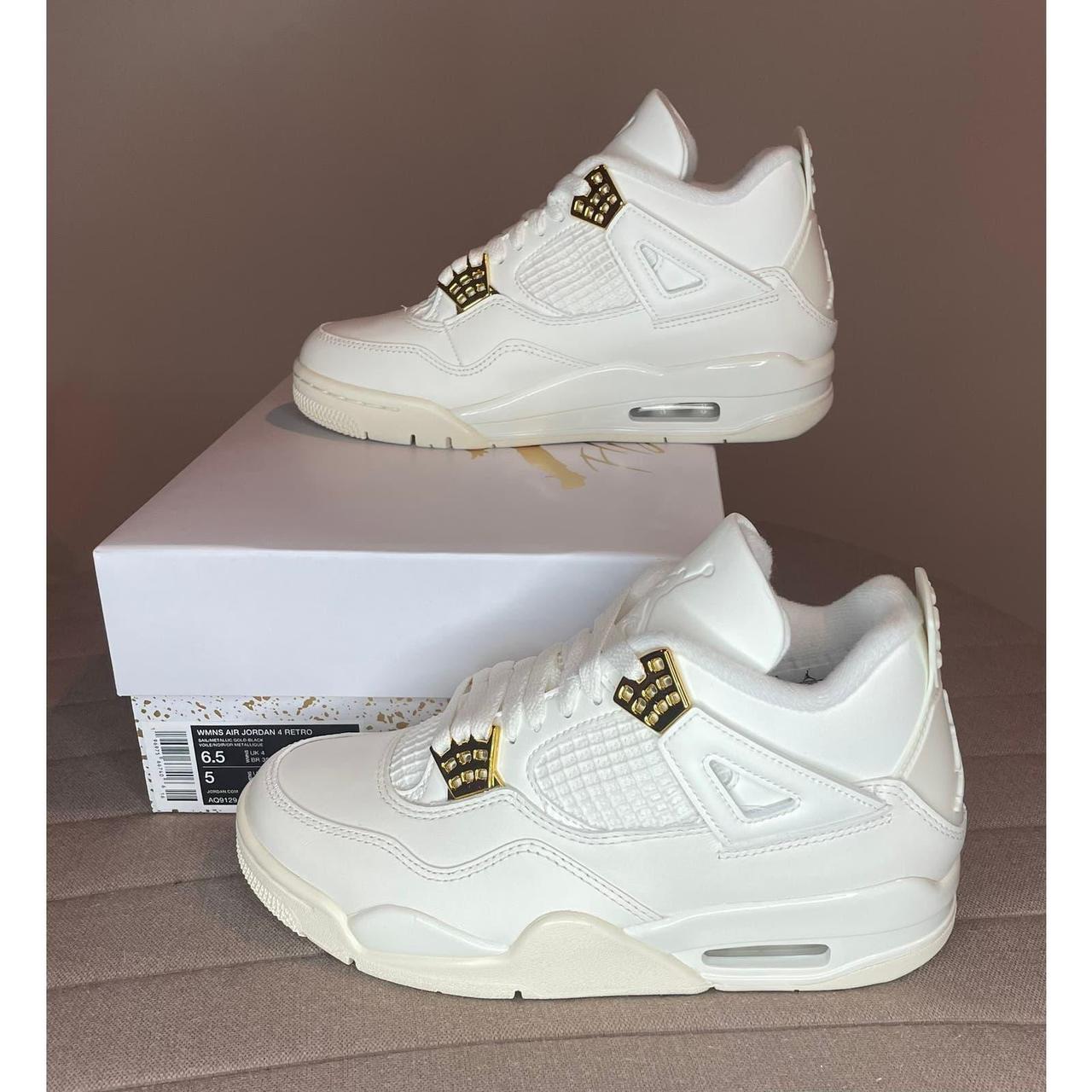 Brand new Air Jordan 4 Metallic Gold. DS OG All. ... - Depop