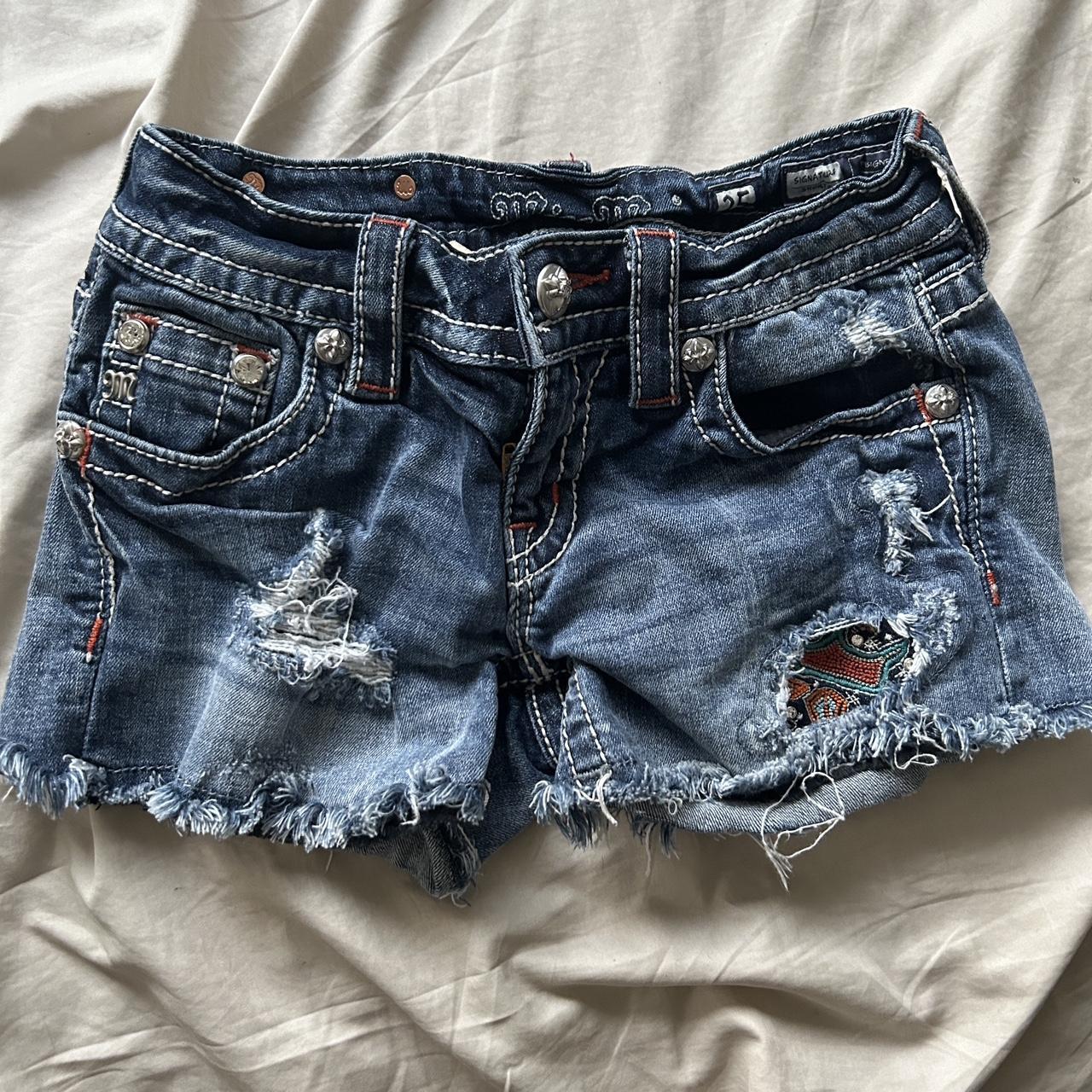 miss me shorts with cute design these are the most... - Depop