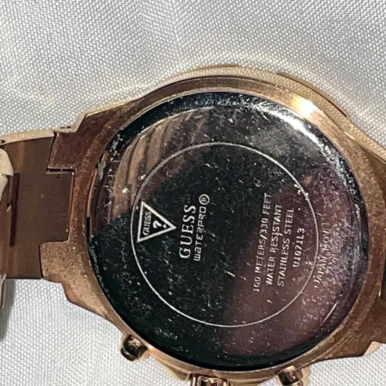 Stainless Steel gold Guess watch #guess #goldwatch... - Depop