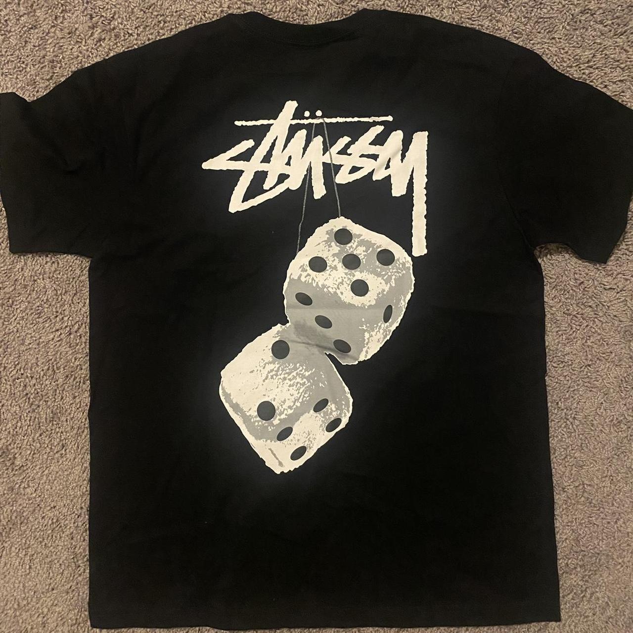 Stussy Dice Tee-Black - Depop