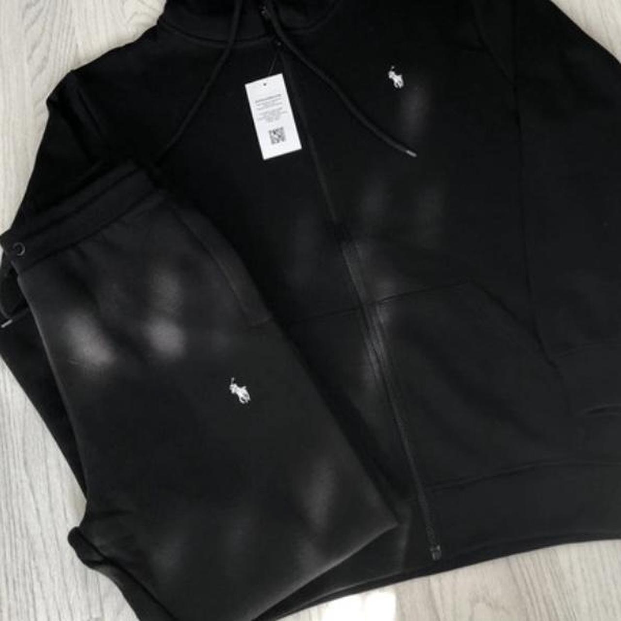 Black Ralph Lauren tracksuit #tracksuit full set | Depop