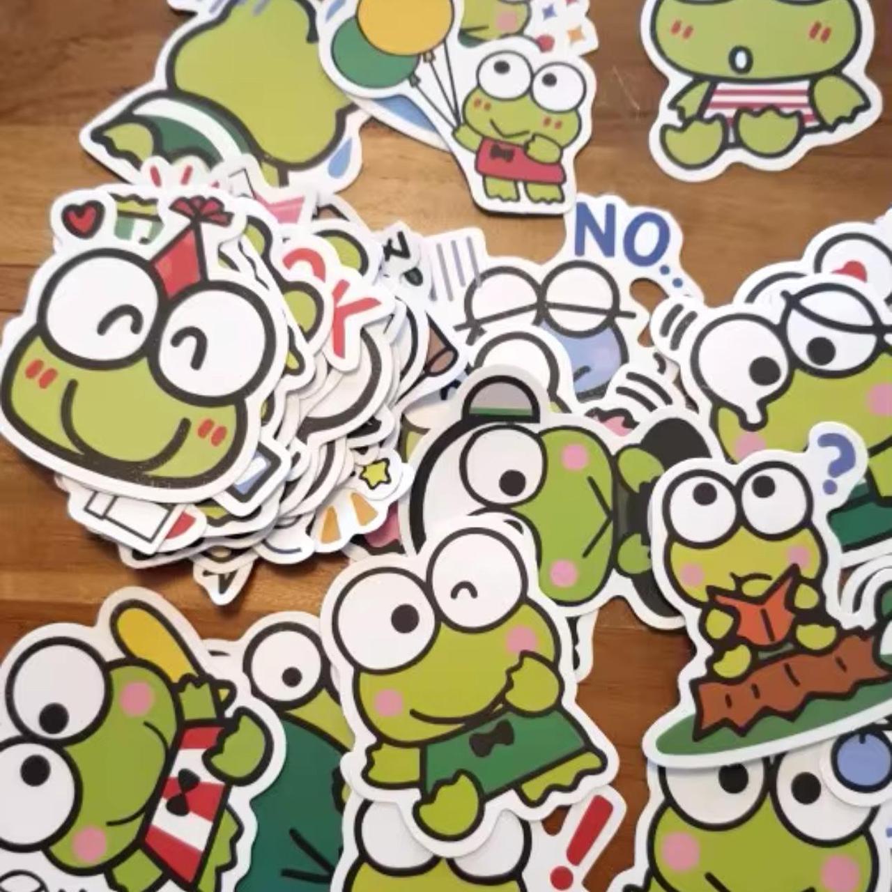 Keroppi sticker pack of 50 Instant buy is... - Depop