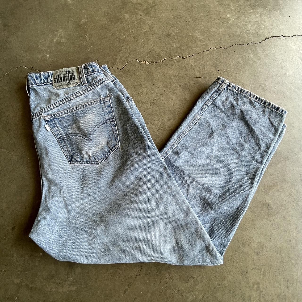 Vintage Silver Tab Levi Jeans •36x30 •Great... | Depop