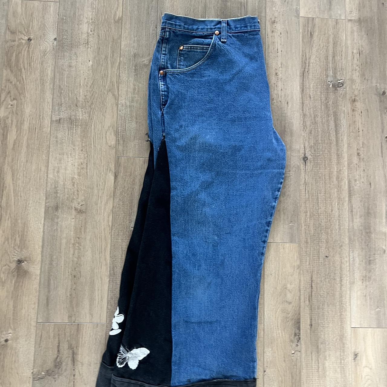 Custom made JNCO like pants. Custom embroidered... - Depop