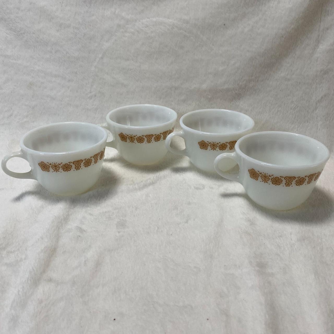 Vintage Pyrex Tea Coffee Cups Mugs with Butterfly... - Depop