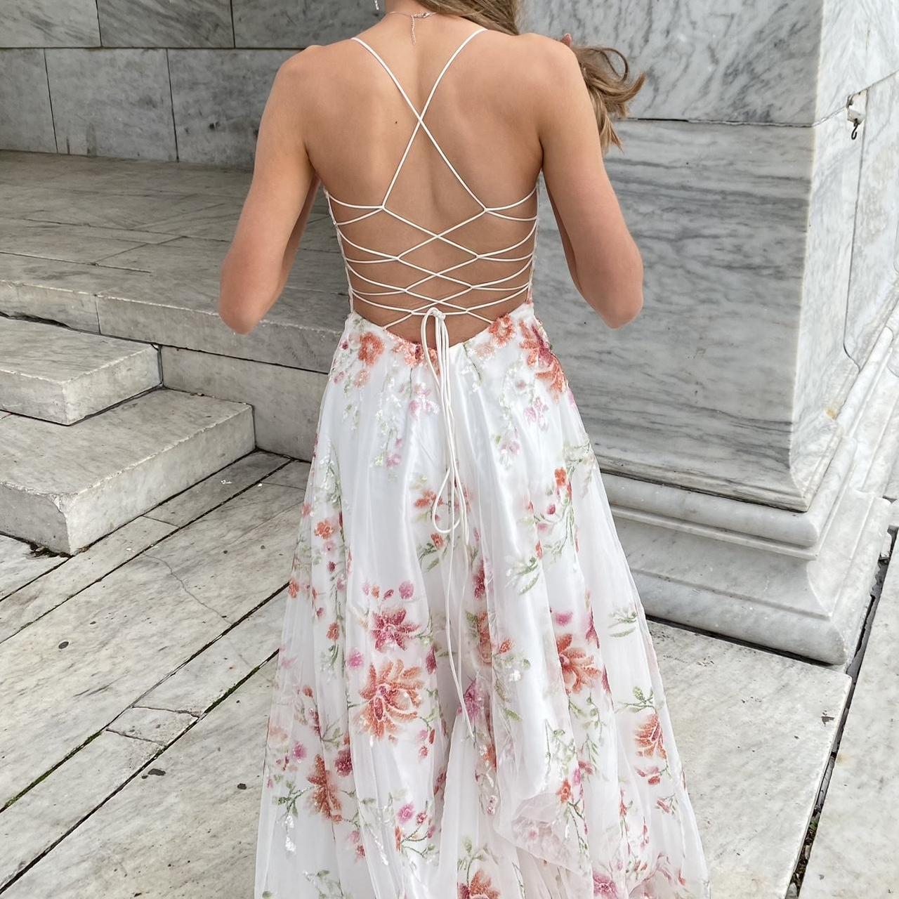 Jessica Angel Prom Dress Adjustable back, Optional... - Depop