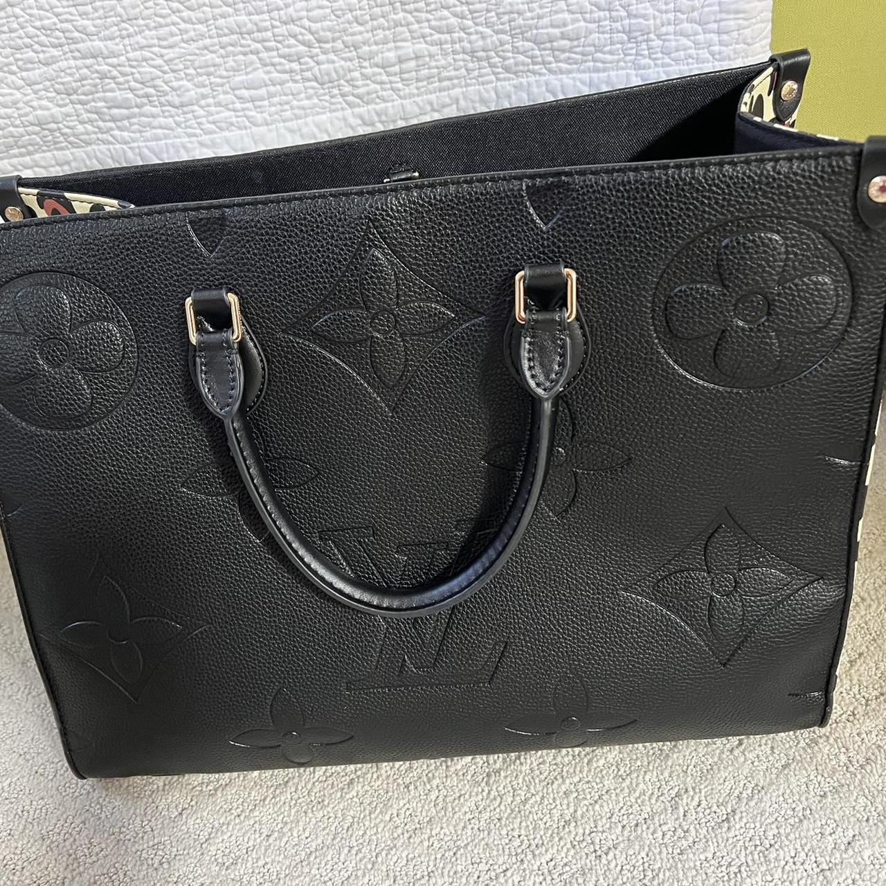 Black and cheetah print LV bag; given to me as gift;... - Depop