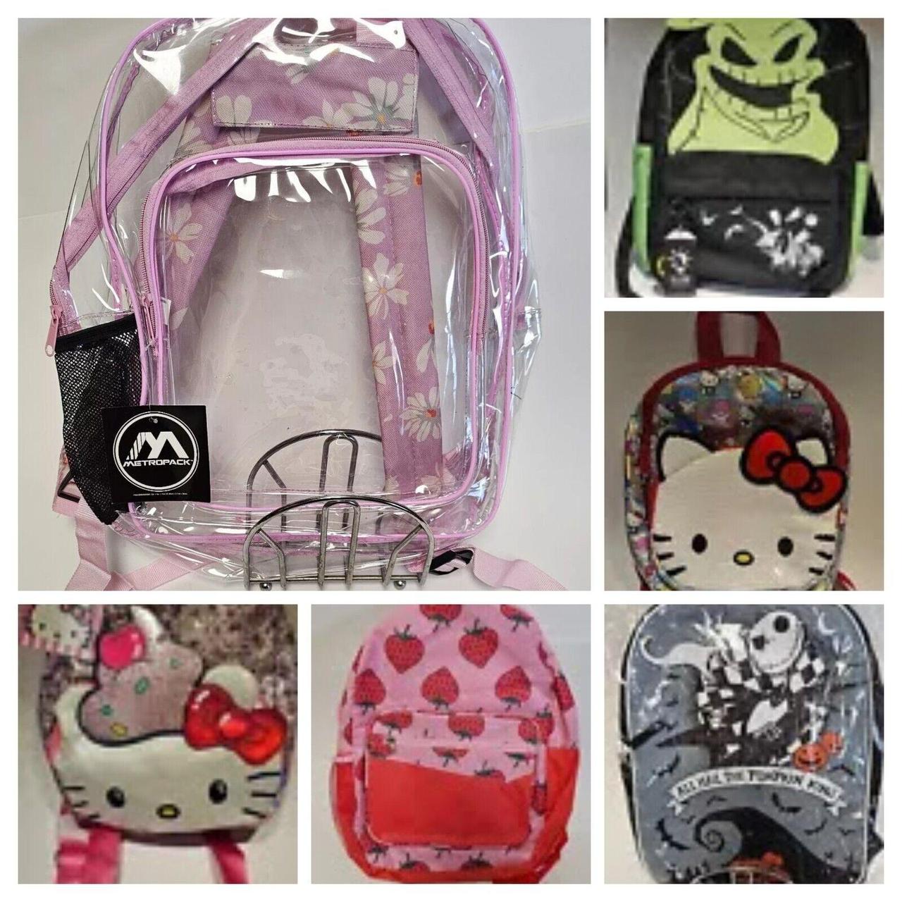 Clear Transparent Backpack (Pink or Black), NBC... | Depop