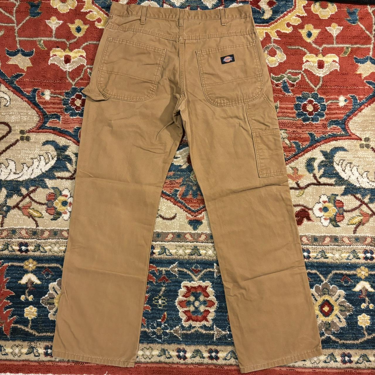 Dickies tan and brown carpenter pants Size 32X30... - Depop