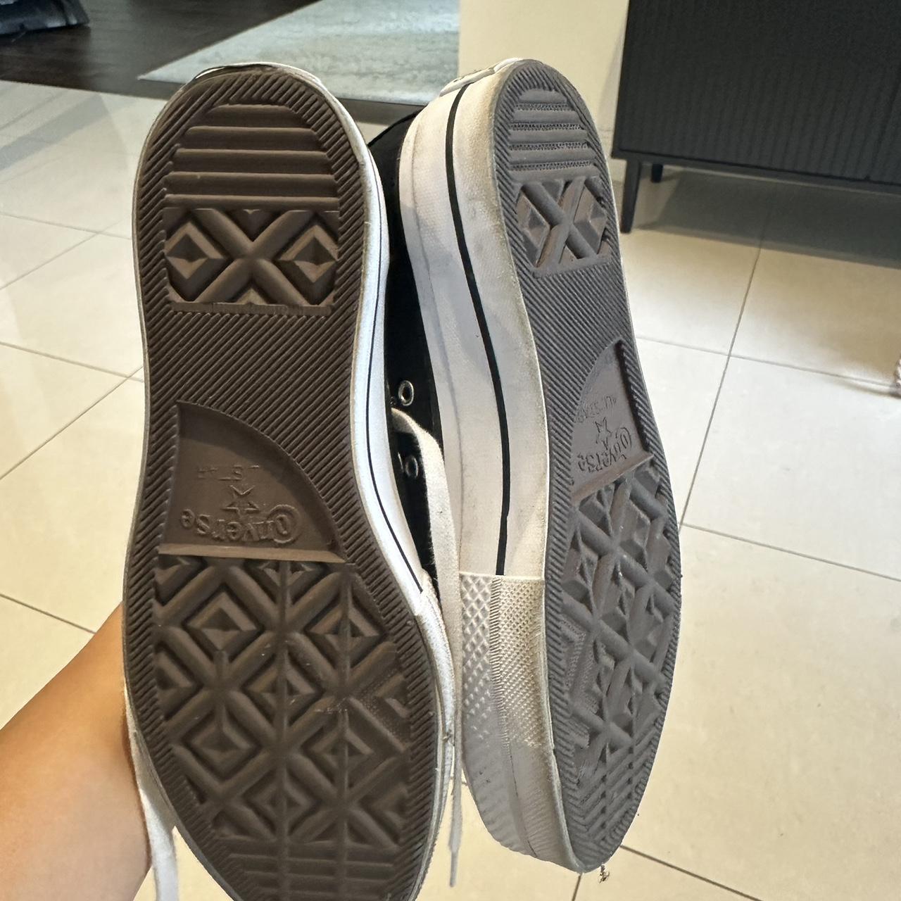 Converse platforms Worn a few times (scuff marks... - Depop