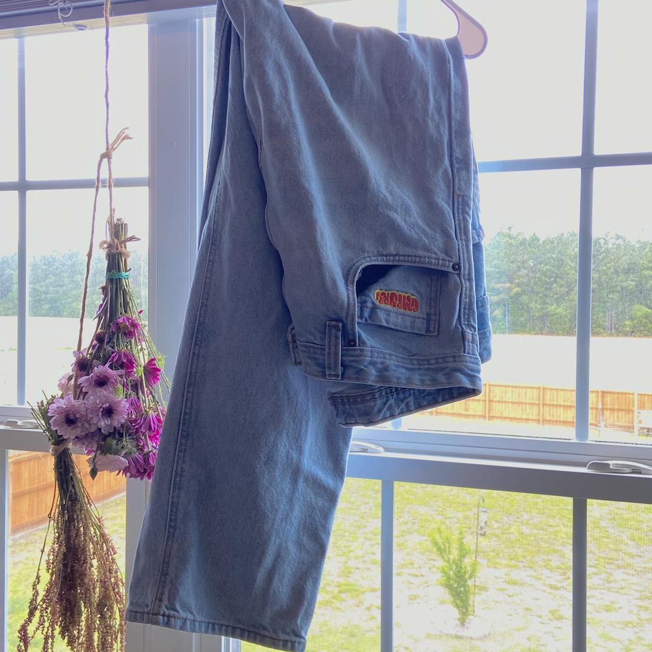 EMPYRES light blue 32x32 Slight rip in side of one... - Depop