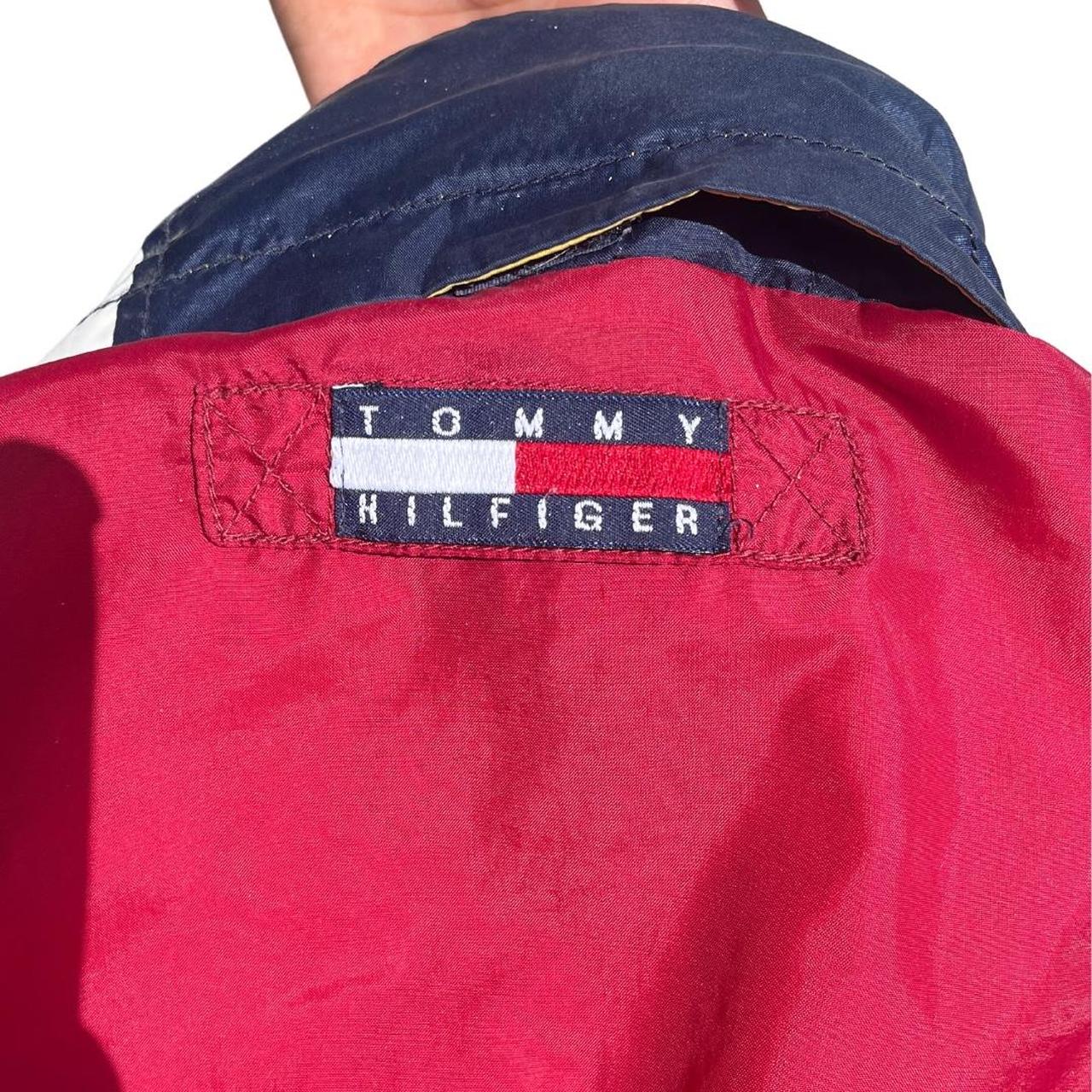 1995 men’s Tommy Hillfiger windbreaker -inside... - Depop