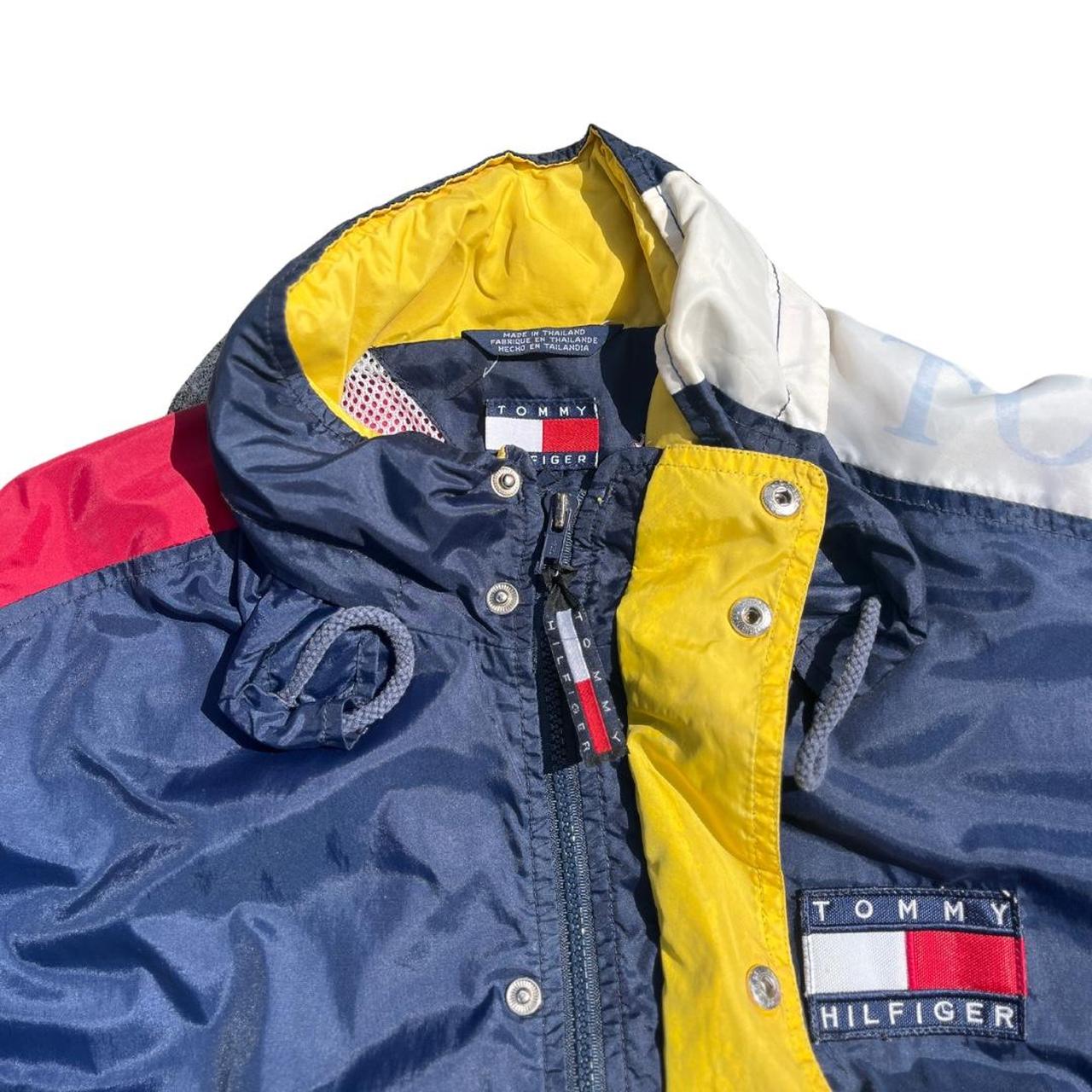 1995 men’s Tommy Hillfiger windbreaker -inside... - Depop