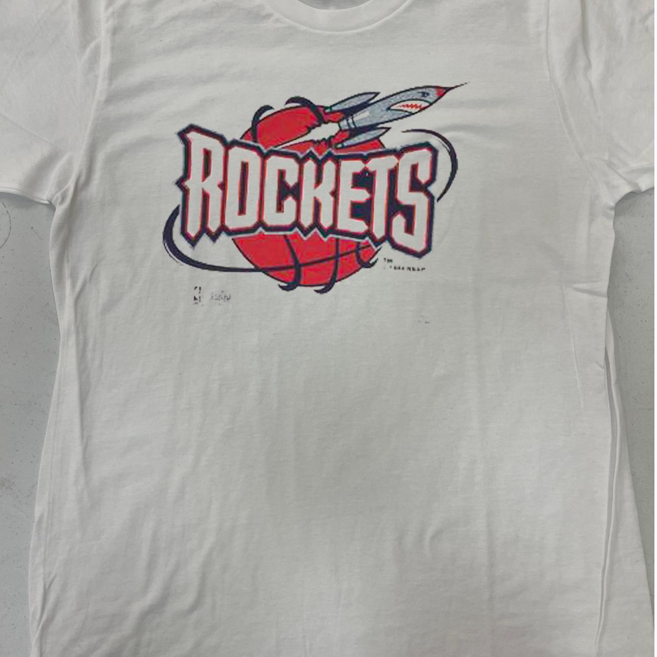 Large Rockets Shirt with Retro Design - Depop