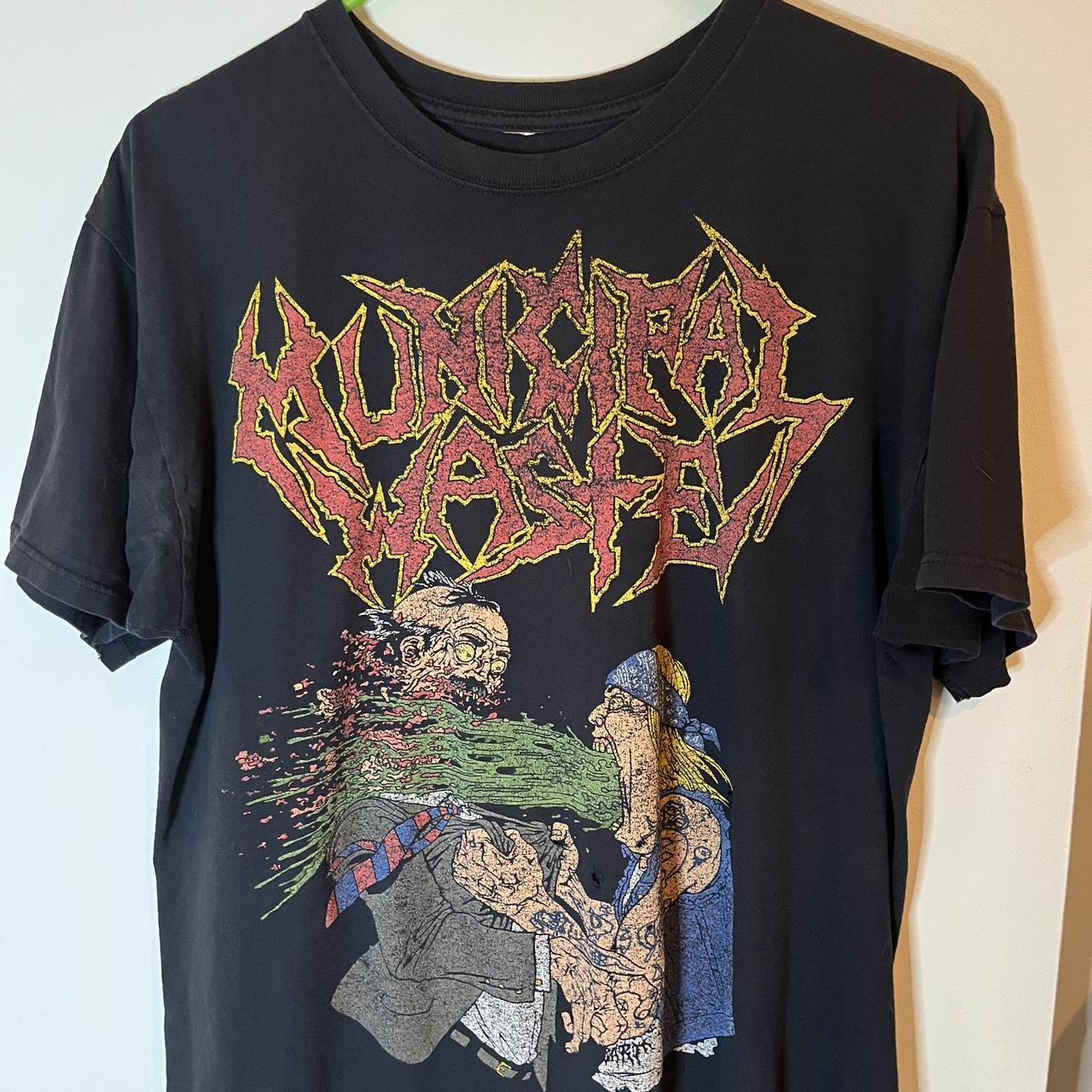 Well worn vintage Municipal Waste t-shirt. This bad... - Depop